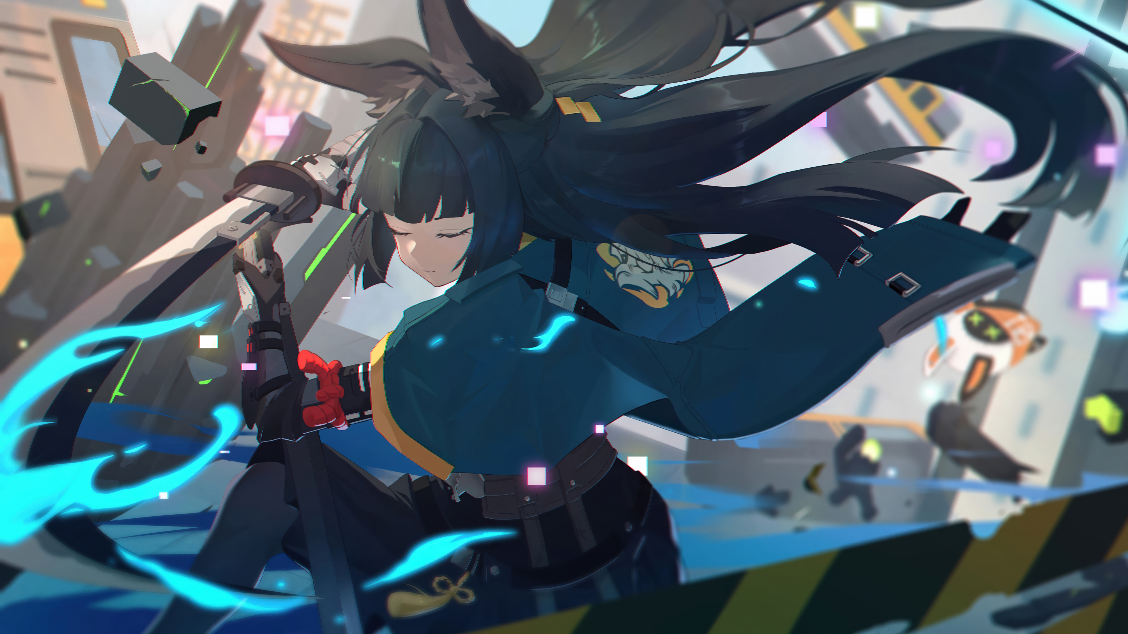 Zenless Zone Zero Hoshimi Miyabi Closed Eyes 4k - 3840 x 2160 Wallpaper ...