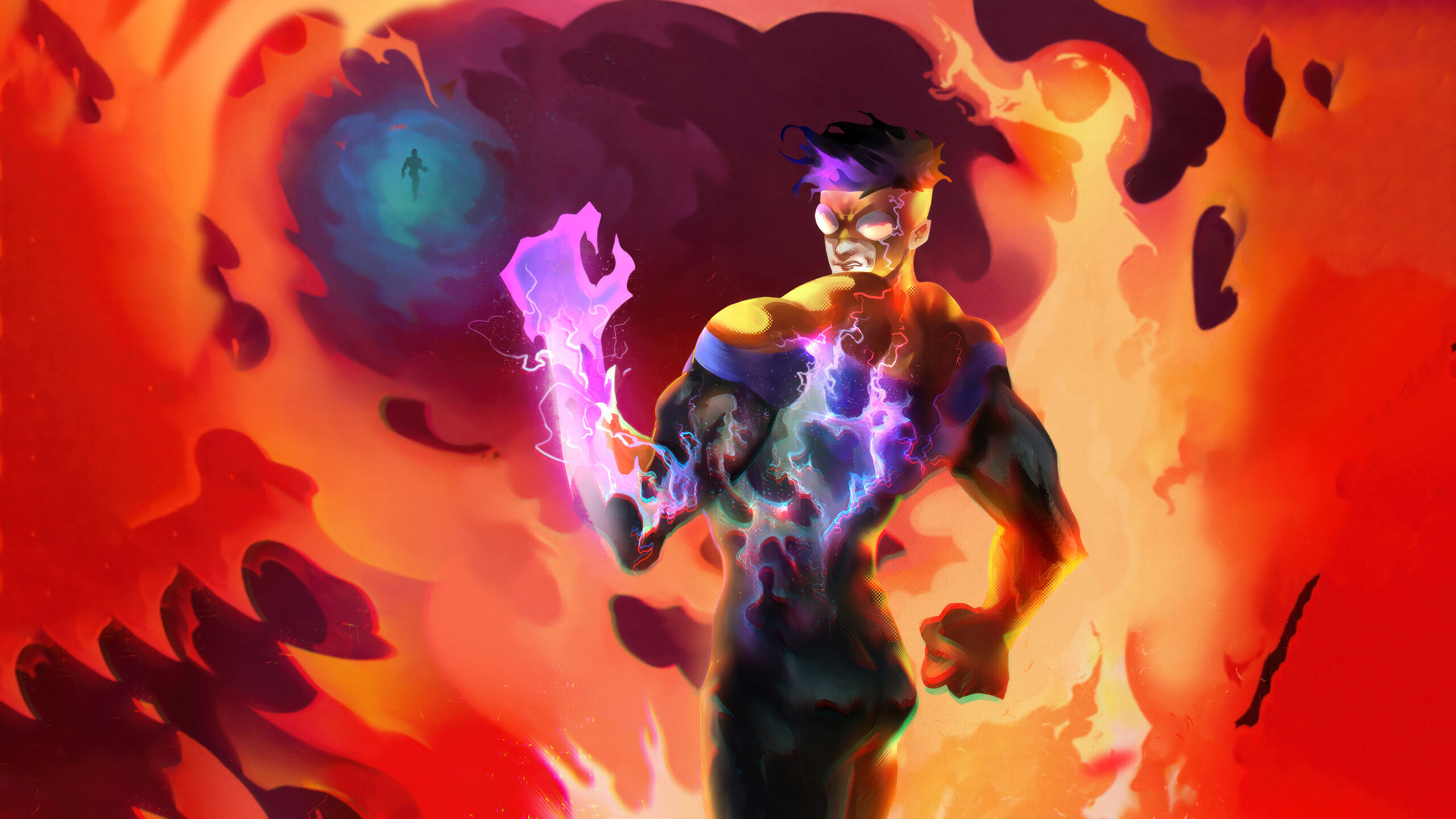 Mark Grayson Power Aura Invincible Series 4k Art Wallpaper in 3840 x ...