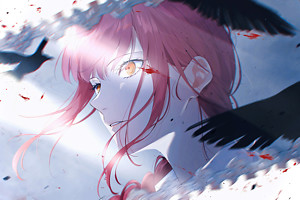 Reze Chainsaw Man Swimming Pool Digital Art 4k Wallpaper | PixieWall