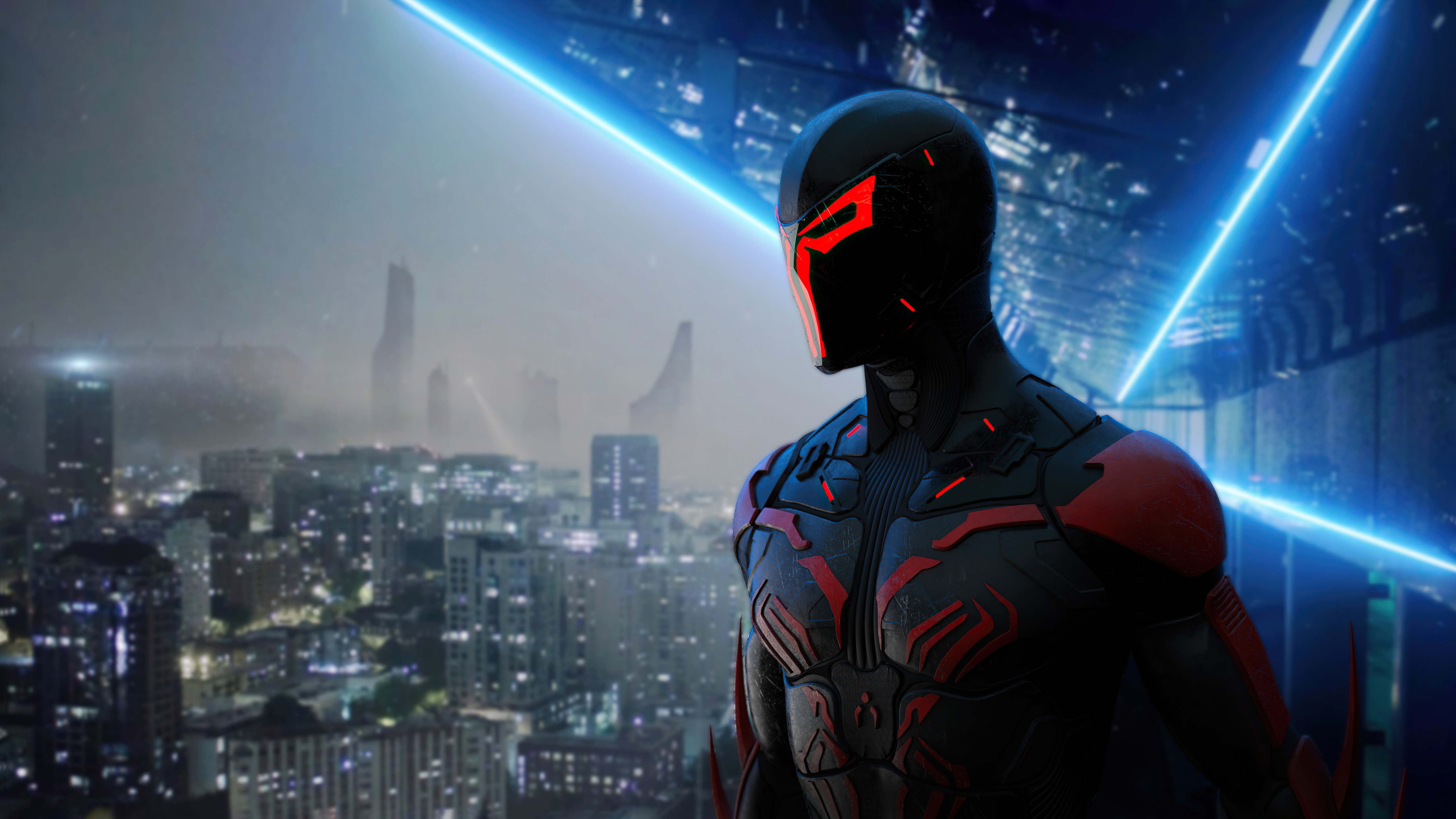 Spiderman 2099 Futuristic 5k Wallpaper | PixieWall
