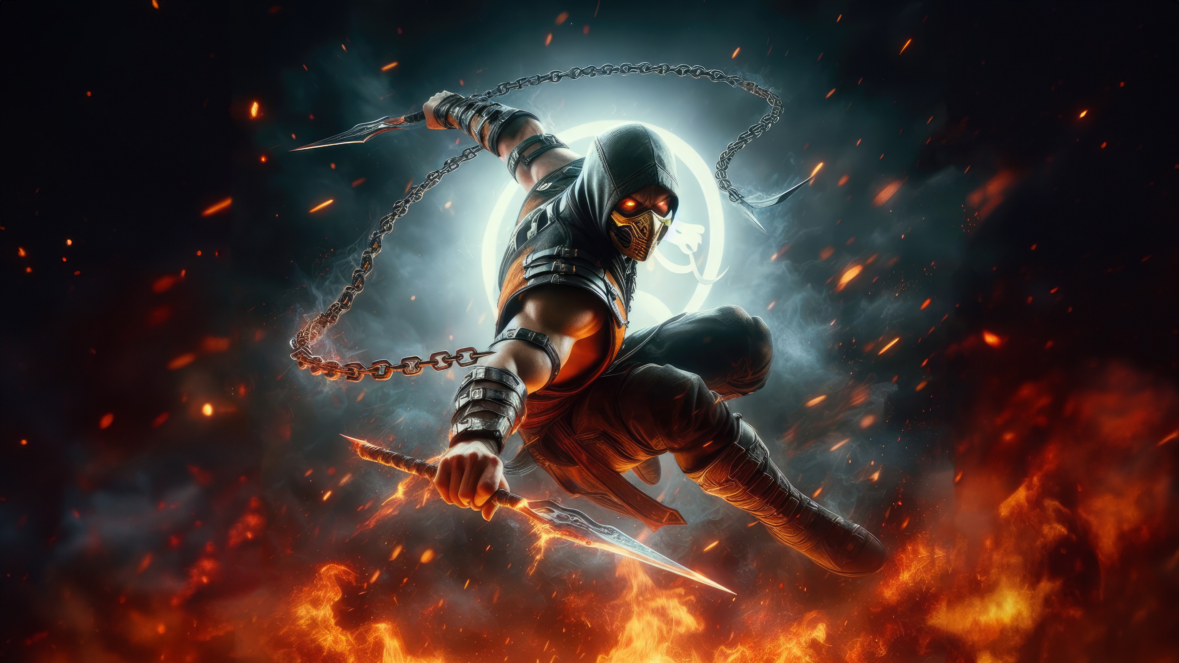 Scorpion Mortal Kombat Games 4k Wallpaper | PixieWall