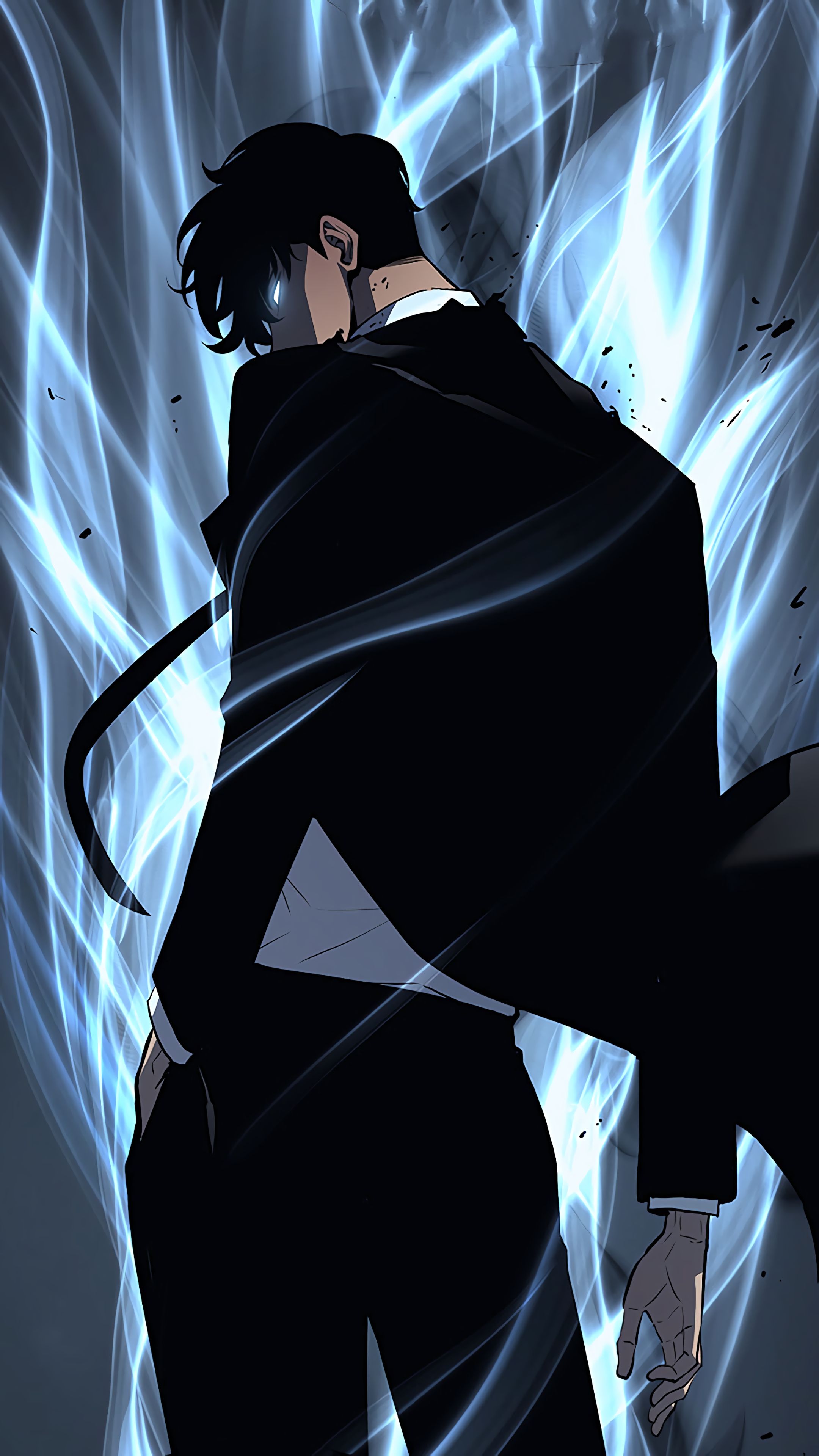 Sung Jin Woo Solo Leveling Power Aura Phone Wallpaper | PixieWall