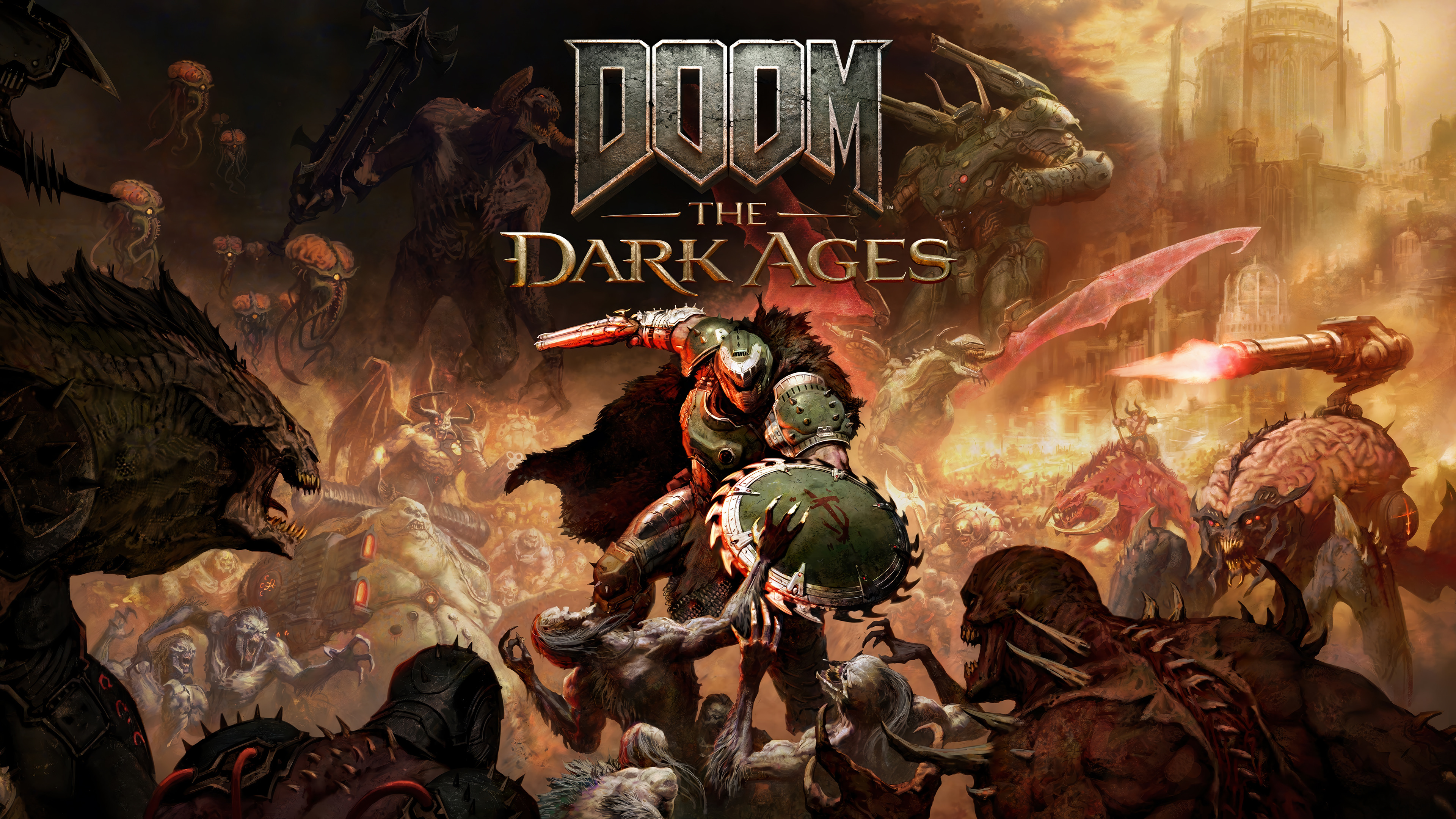 Doom The Dark Ages Video Game Poster 4k Wallpaper | PixieWall