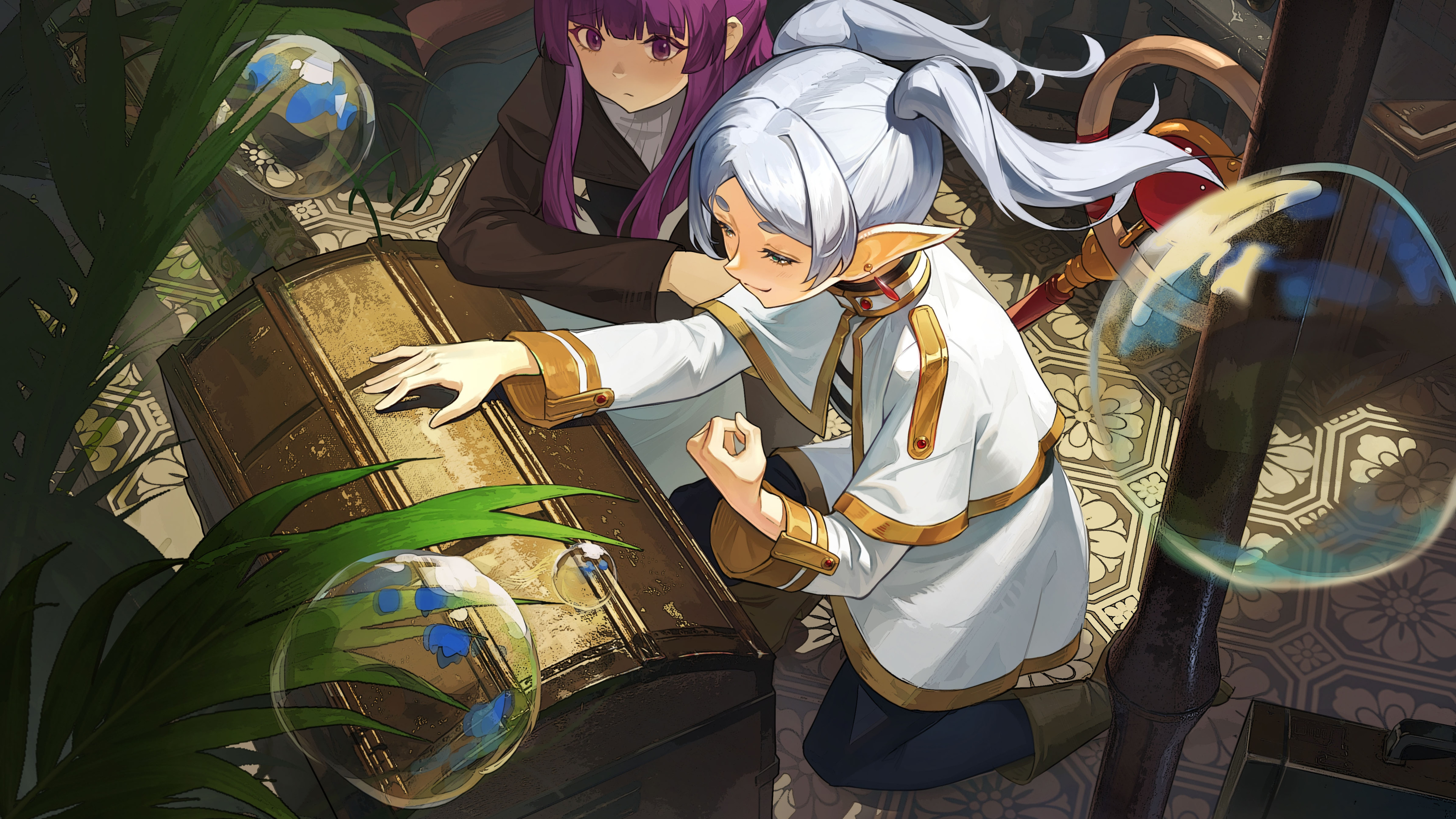 Frieren And Fern Sousou No Frieren Mimic Chest 4k Wallpaper