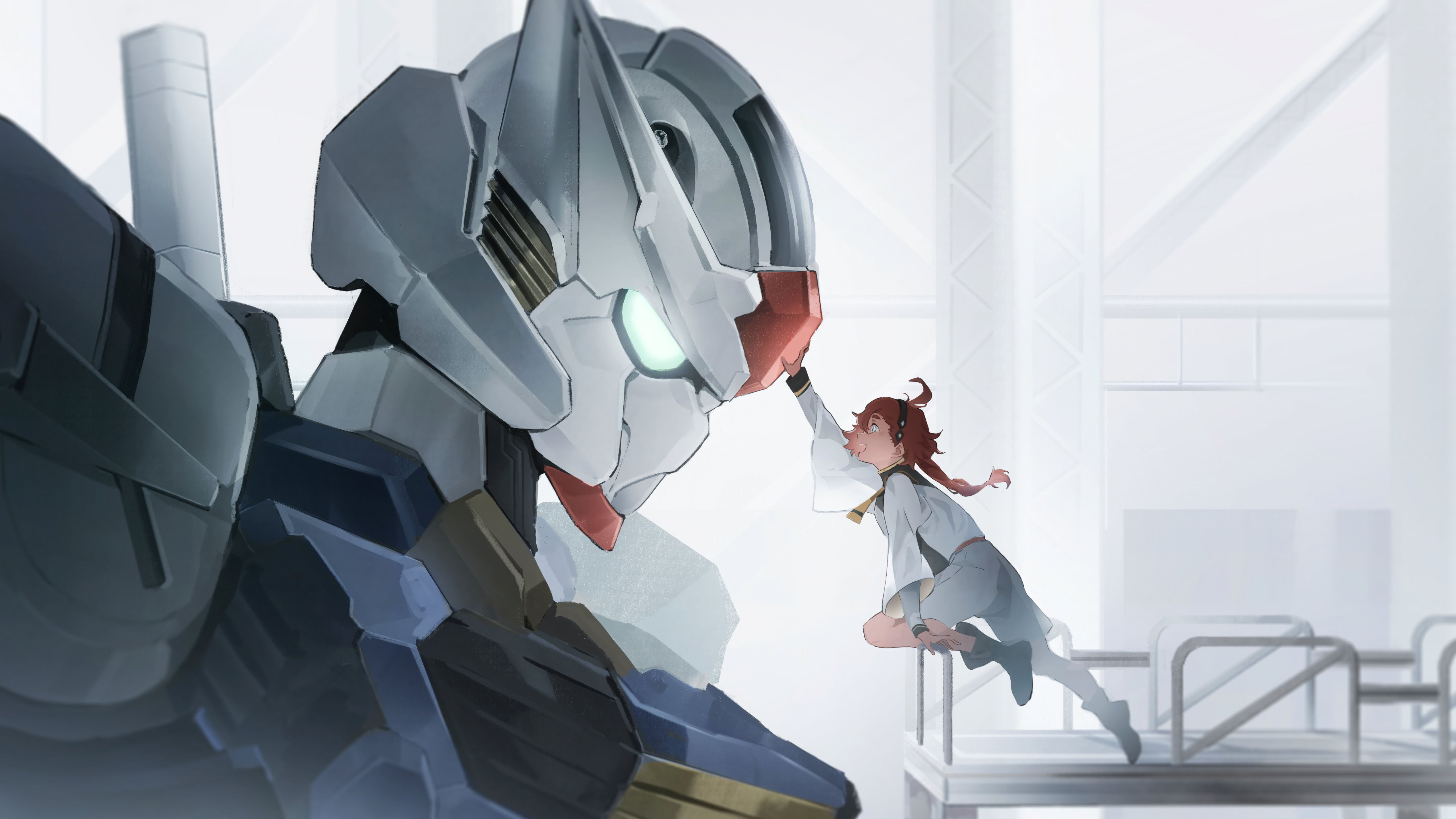 Suletta Mercury And Gundam Aerial 4K & 5K Wallpaper | PixieWall