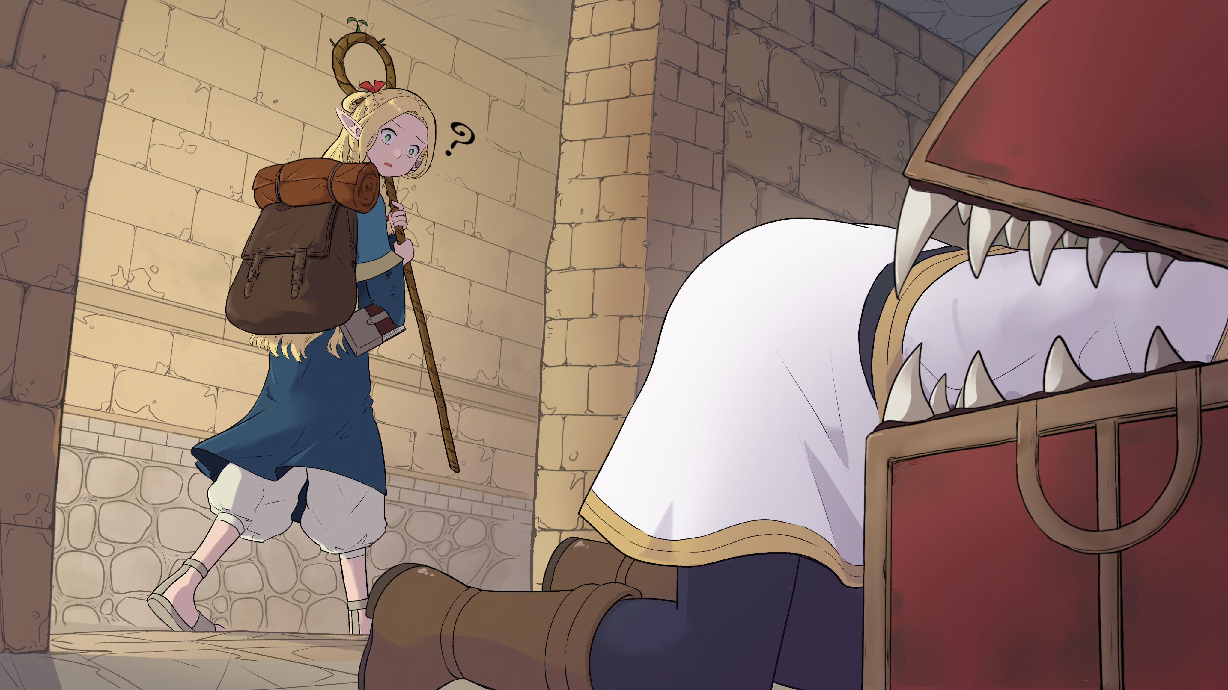 Marcille Frieren Mimic Chest Dungeon Meshi Wallpaper | PixieWall