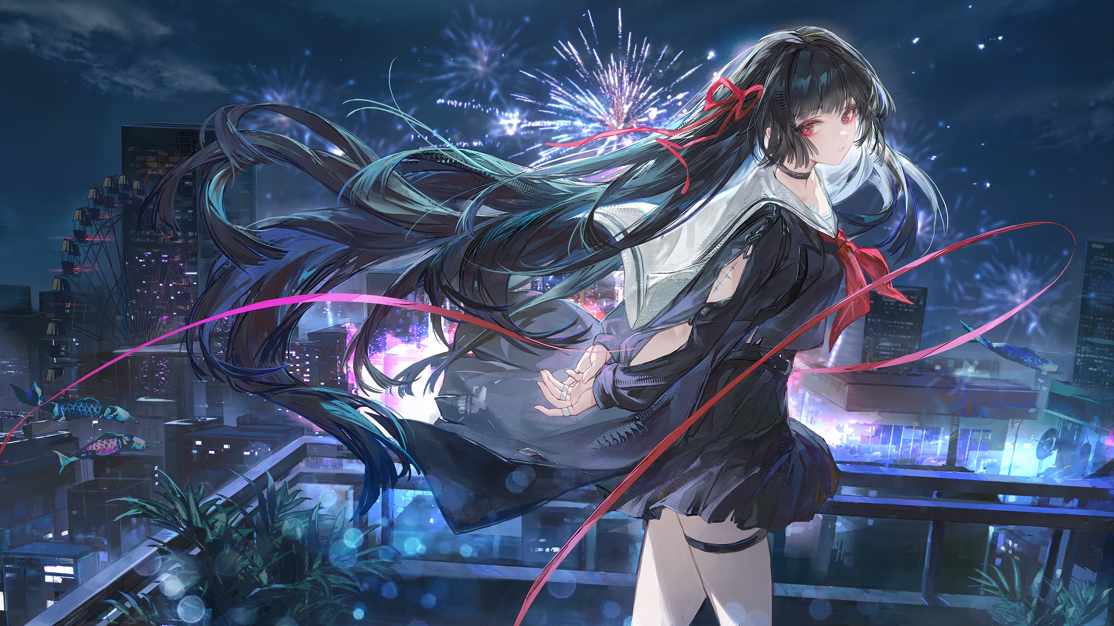 Chisa Wuthering Waves Eye Unraveling 4k Wallpaper | PixieWall