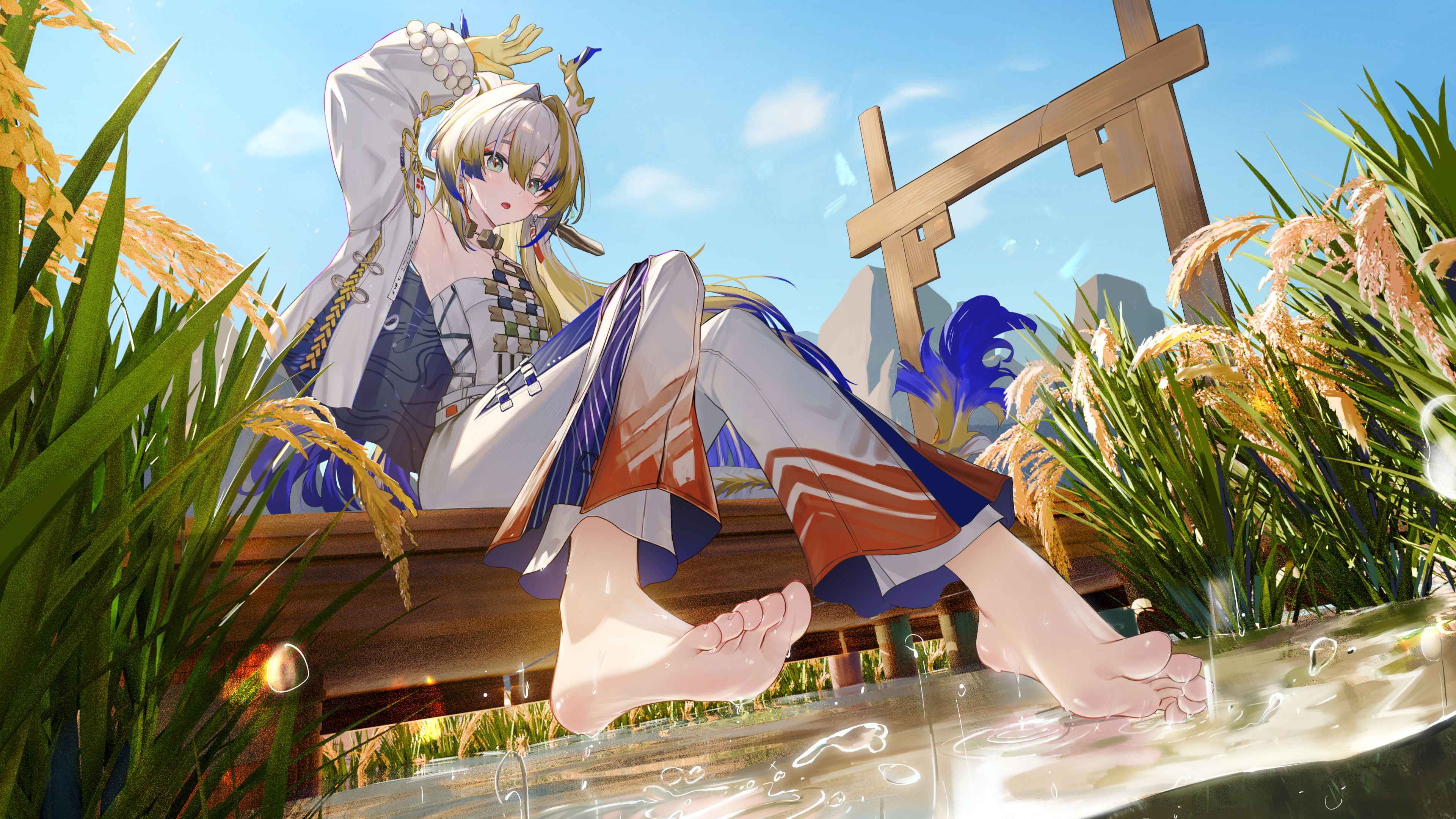 Shu Arknights Tian Nan Protector Flora Art 4k Wallpaper | PixieWall