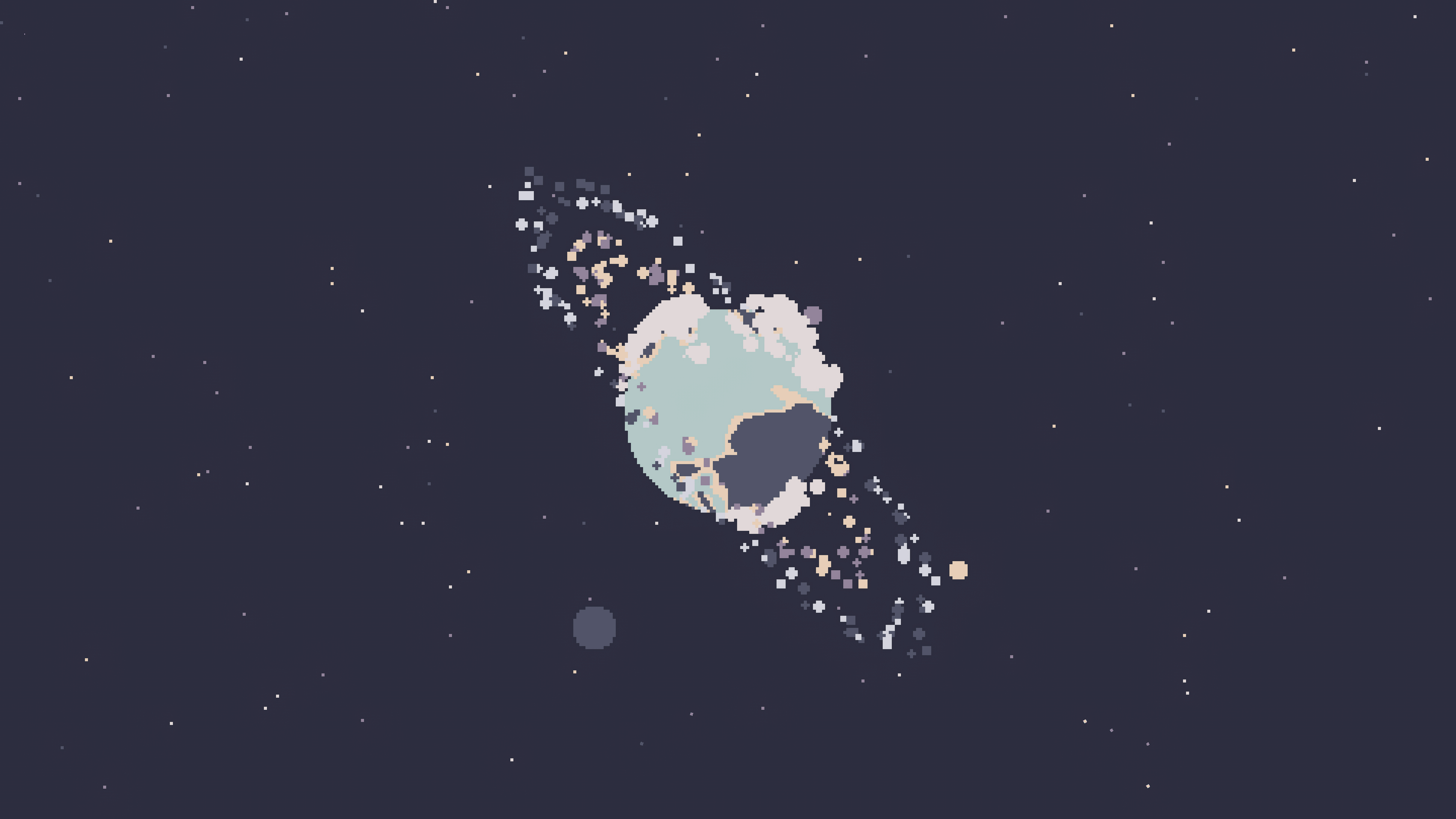 Catppuccin Palette Cosmic Pixel Art 4k Wallpaper | PixieWall