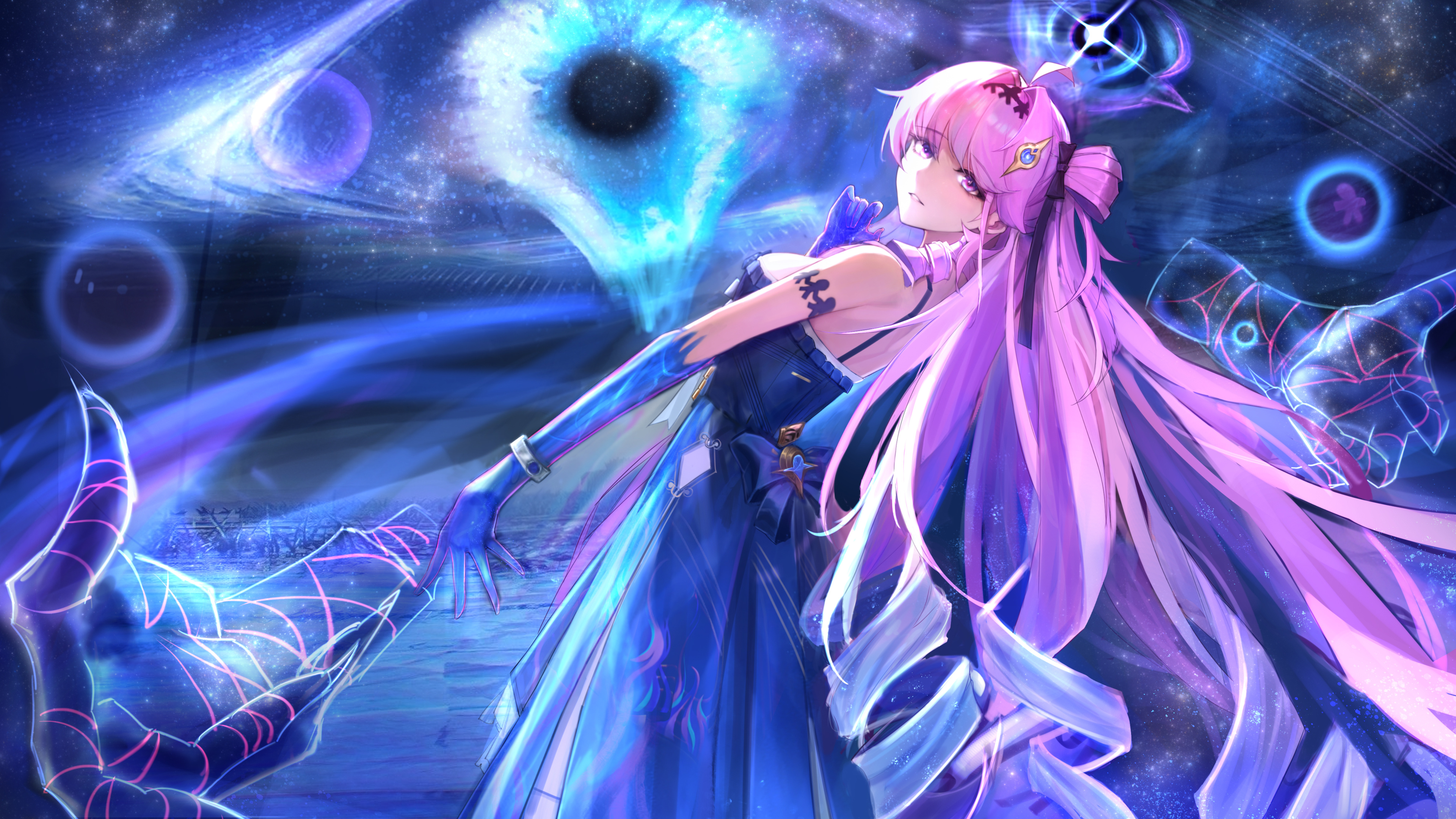 Aleph 1 Denia Wuthering Waves Space 4k Wallpaper | PixieWall