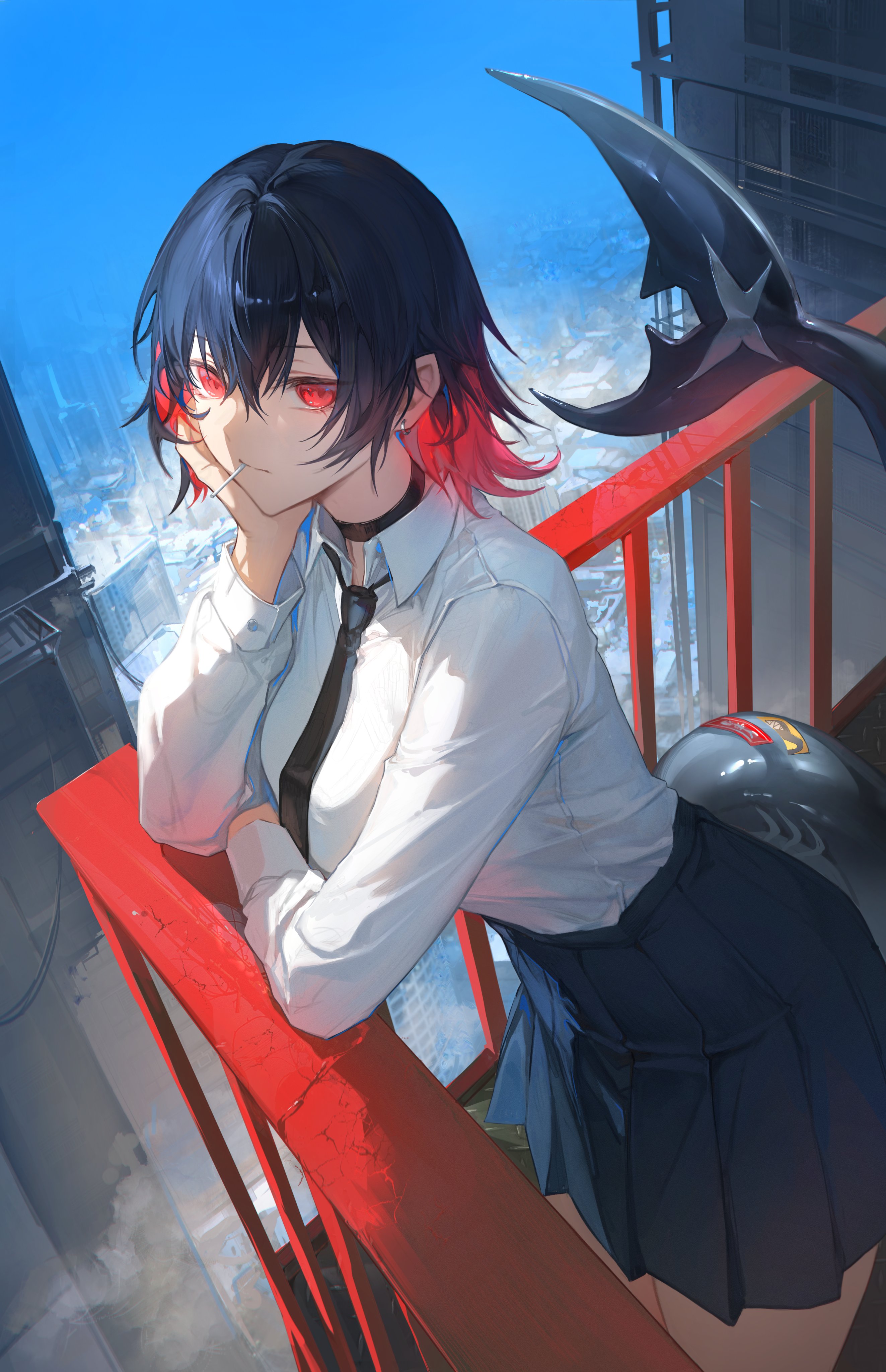 Ellen Joe Zenless Zone Zero School Uniform Phone Wallpaper | PixieWall