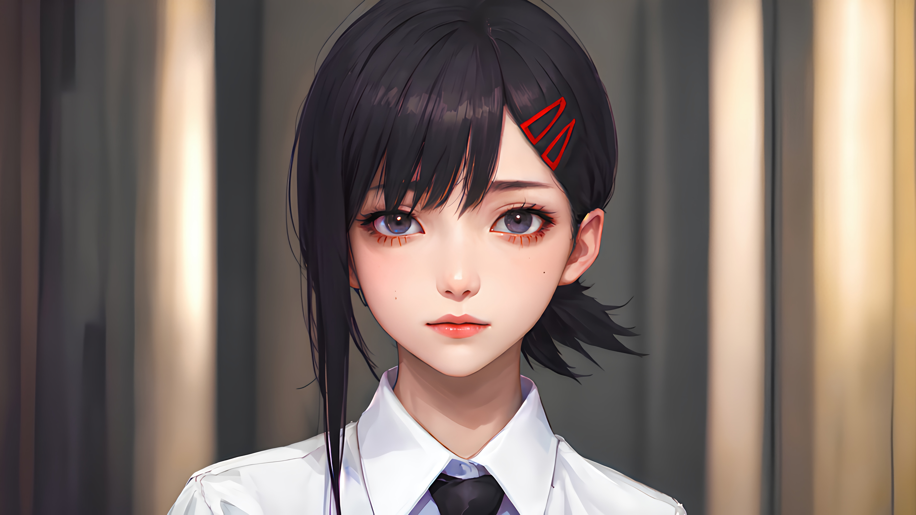Kobeni Chainsaw Man Portrait 4k Wallpaper | PixieWall