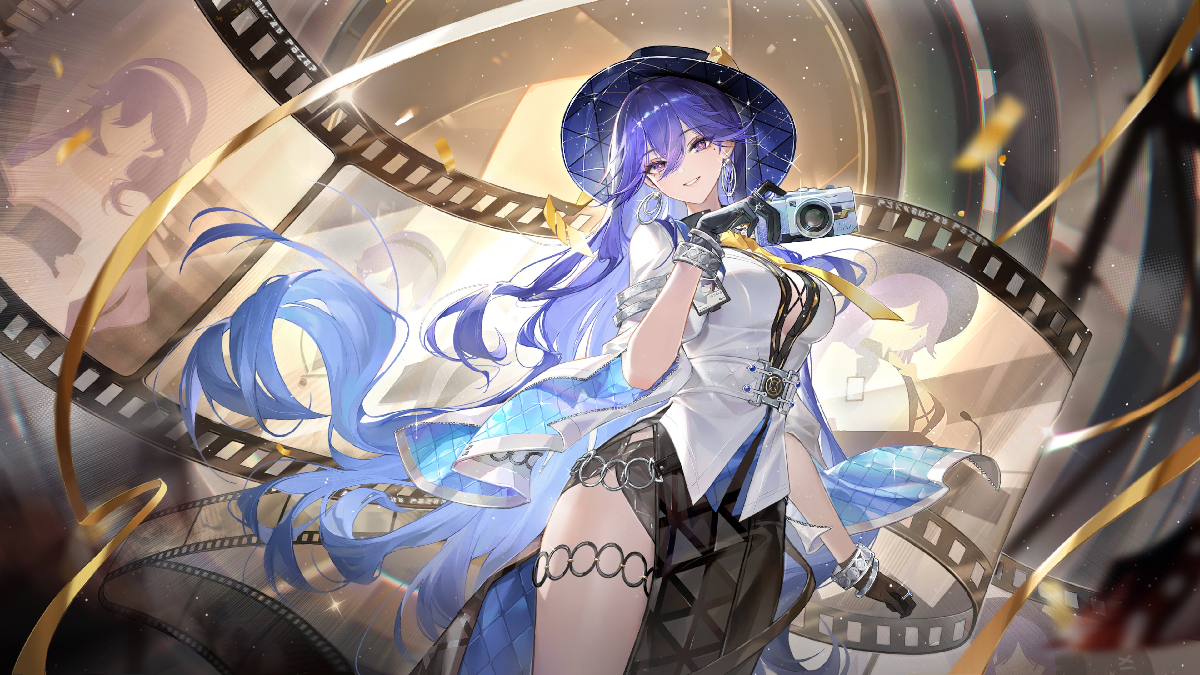 Lucilla Wuthering Waves Gradient Hair 4k Wallpaper | PixieWall