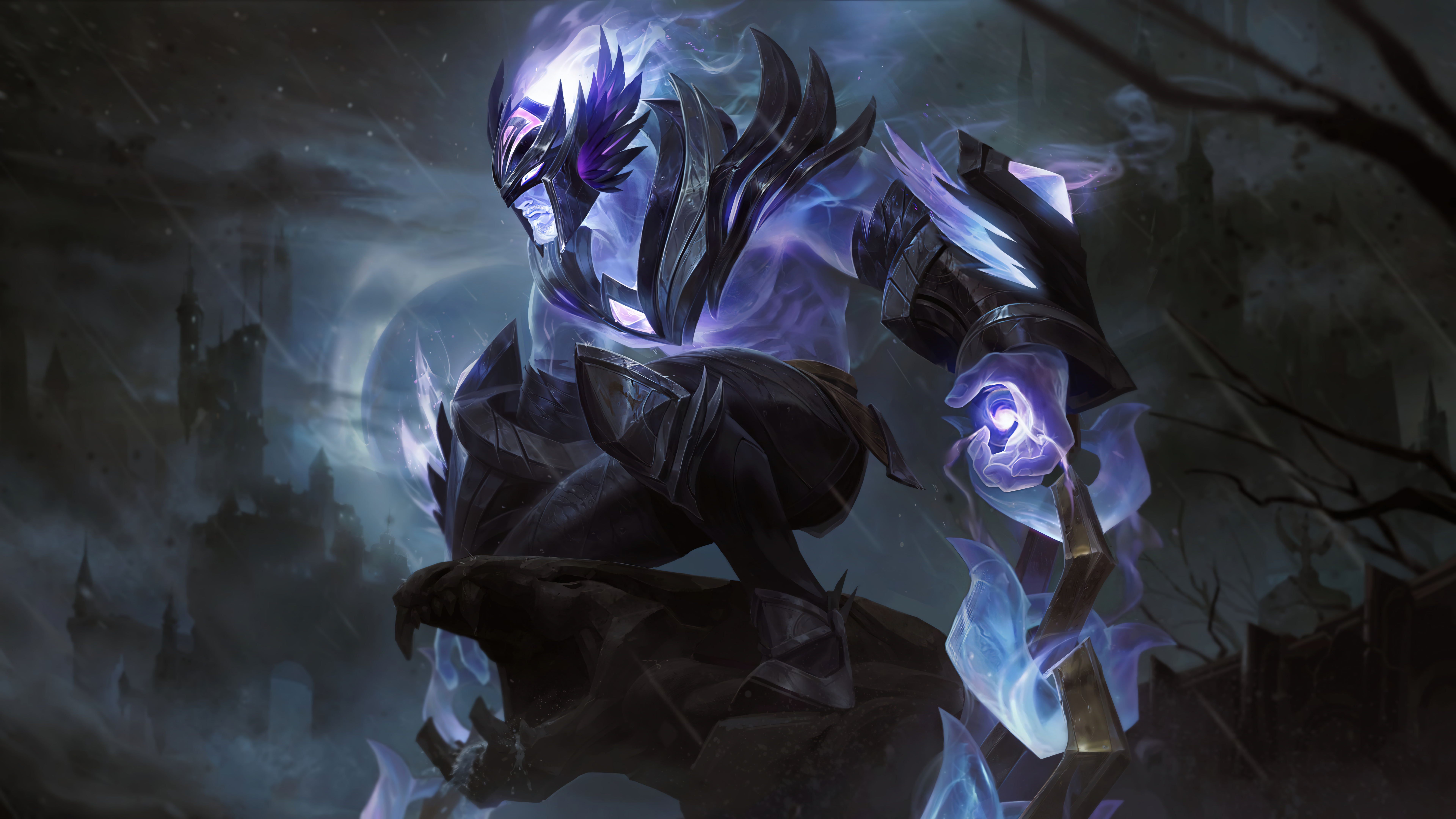 Sylas Ashen Knight League Of Legends 8k Wallpaper | PixieWall