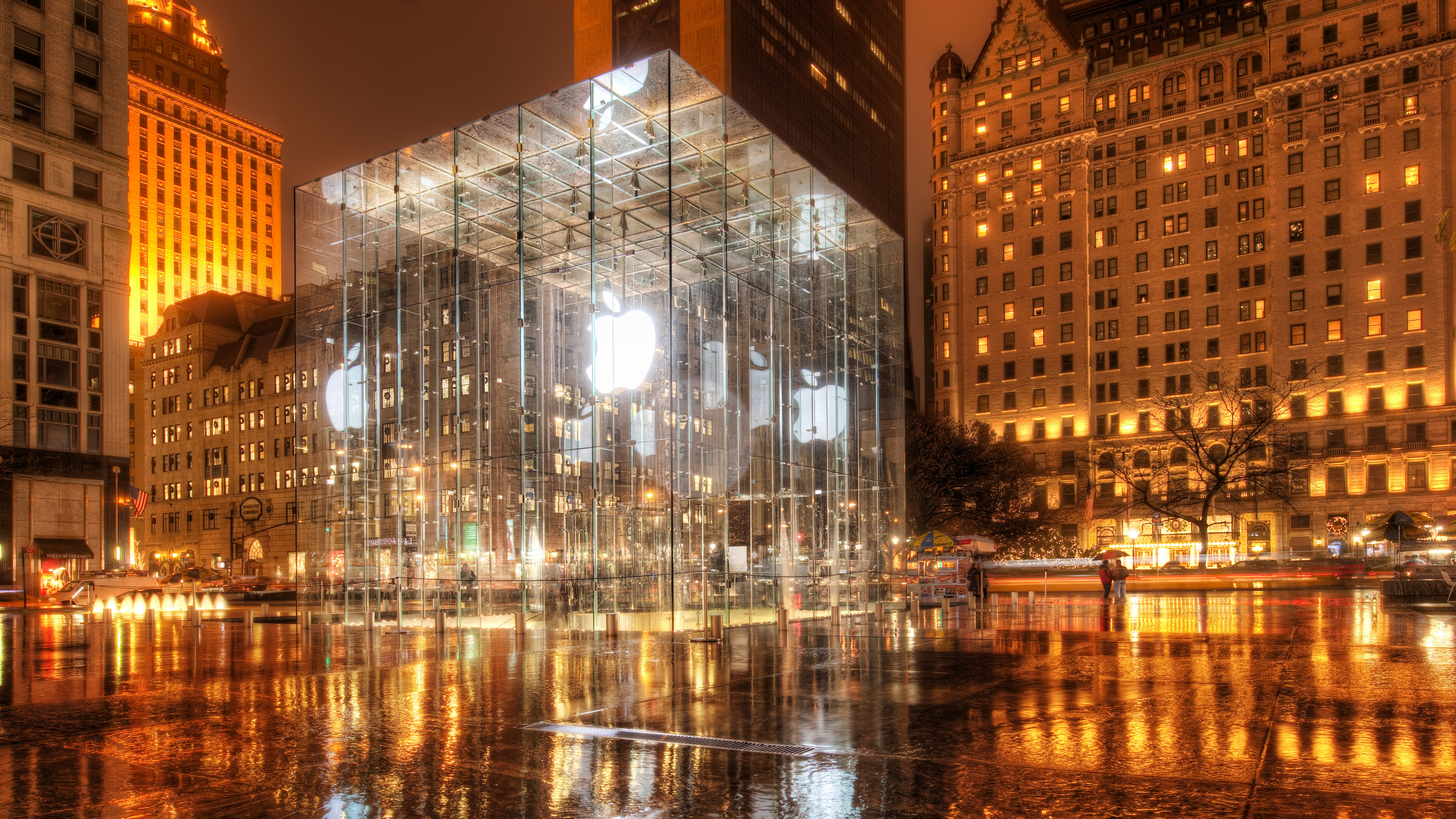 Apple Store Cube Nyc 4k Wallpaper | PixieWall