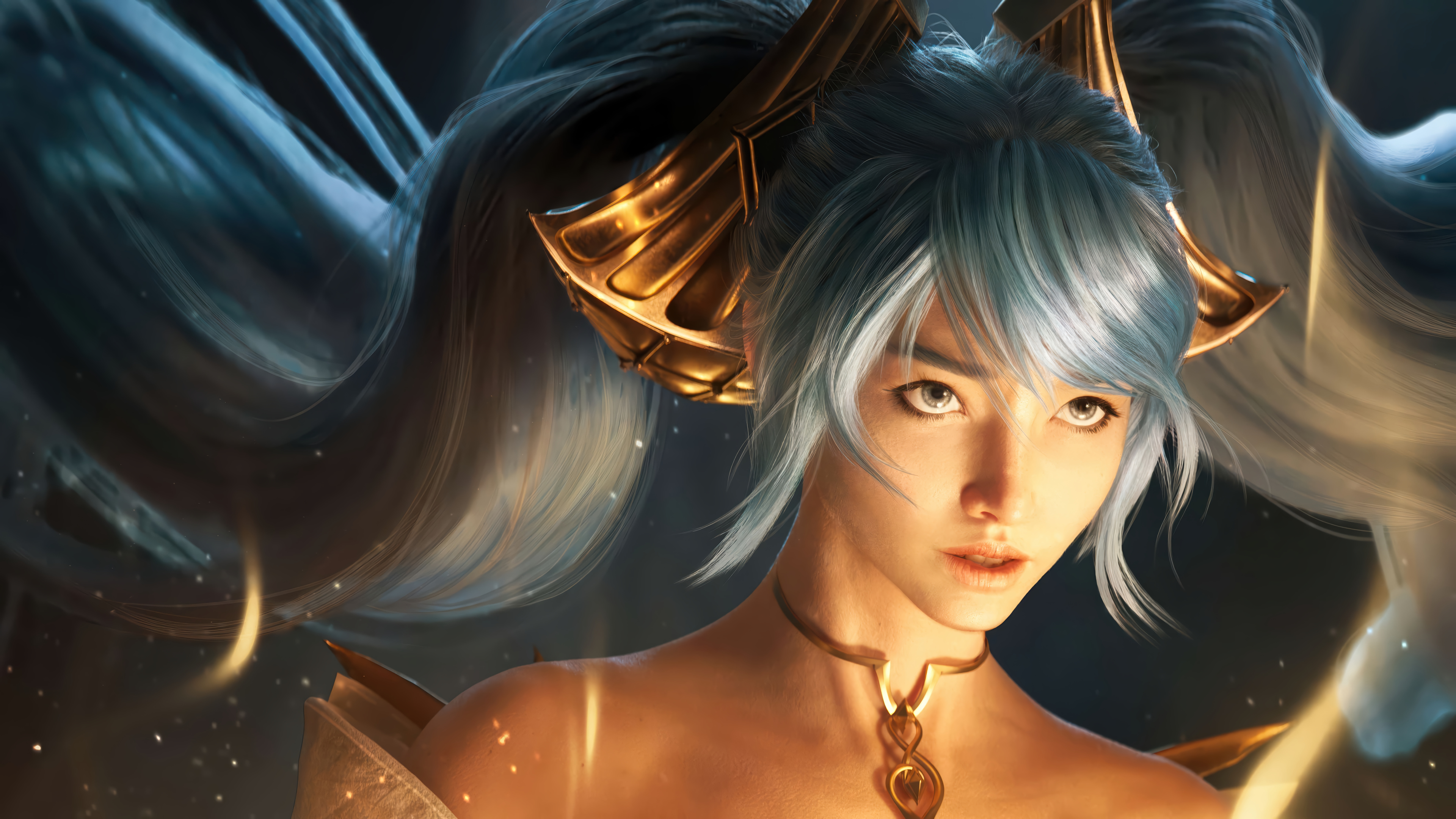 League Of Legends Sona Realistic Portrait 4k Wallpaper | PixieWall