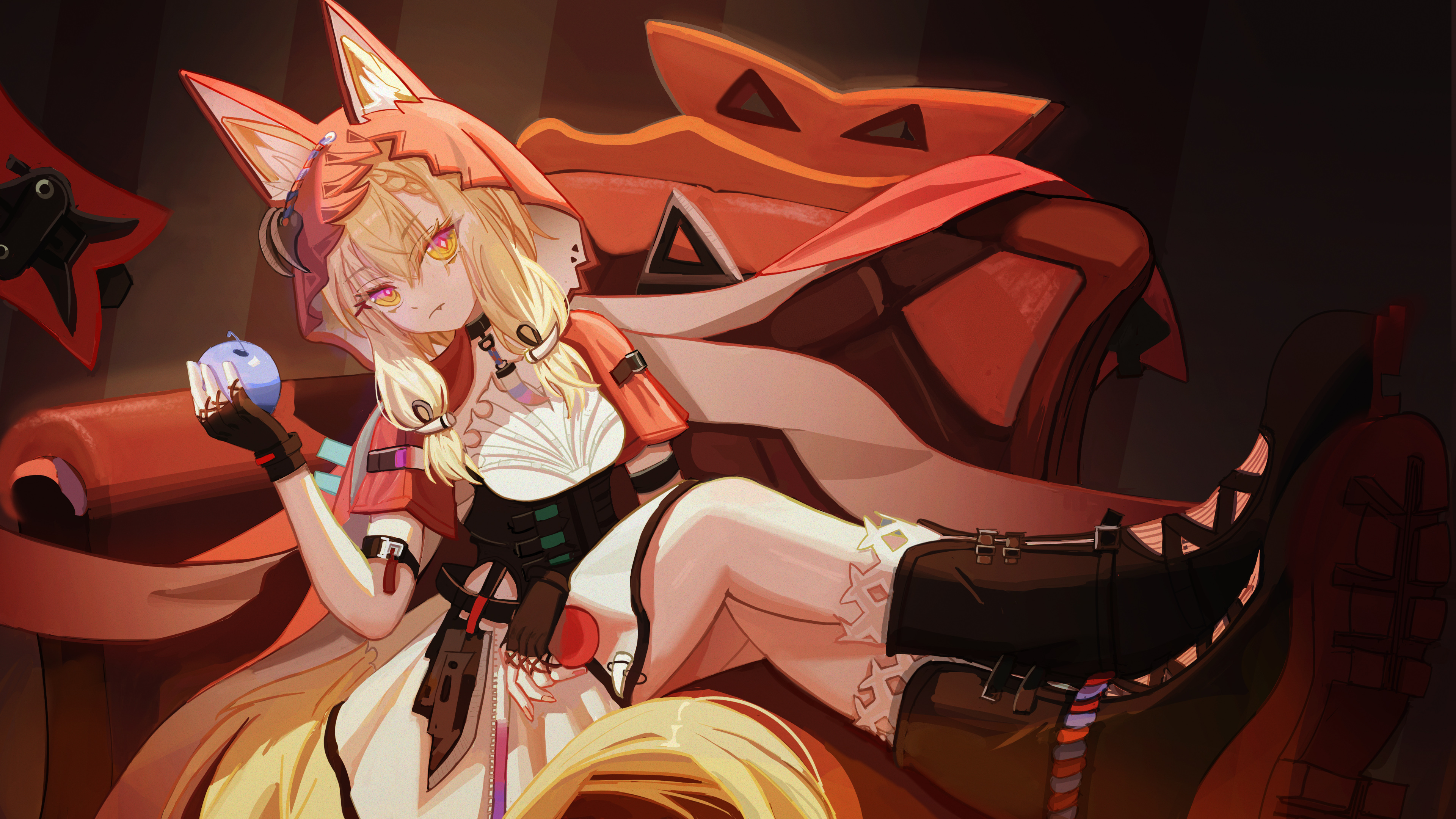 Rossi Arknights Endfield Blonde Wolf Girl 4k Wallpaper | PixieWall