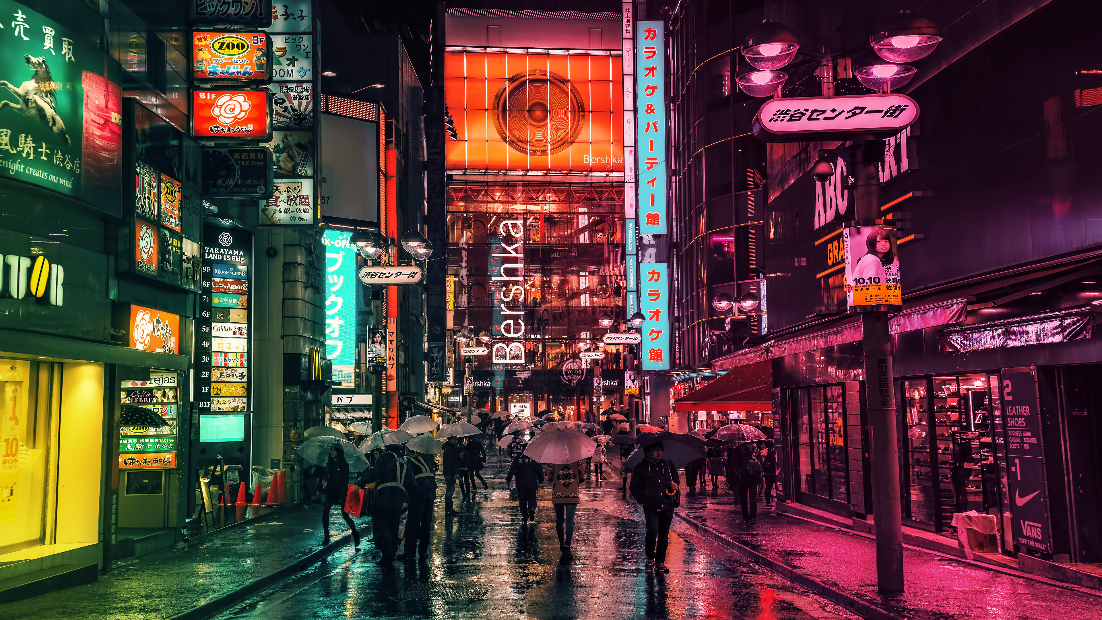 Shibuya Tokyo Night Street 4k Wallpaper | PixieWall