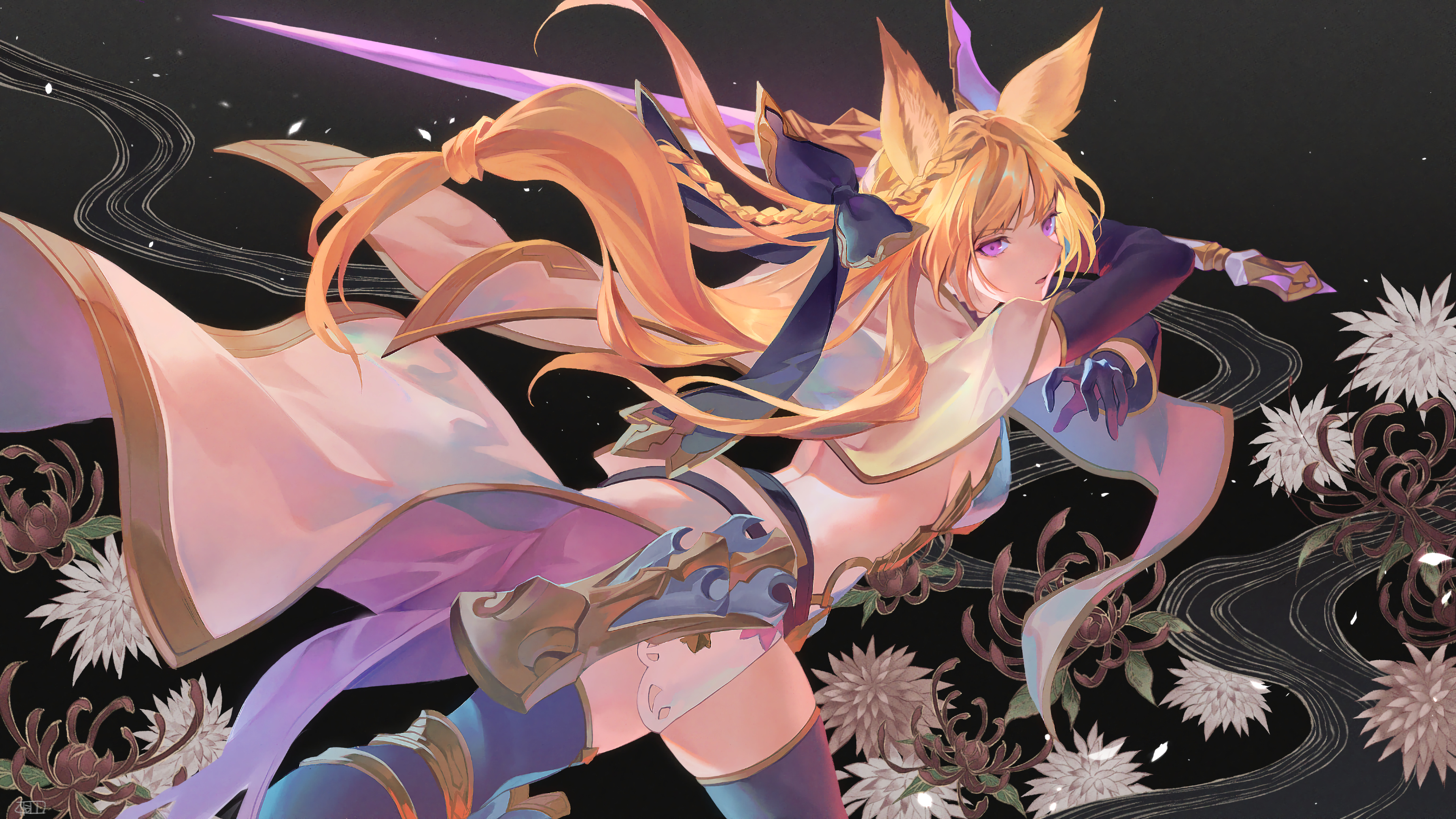 Yuisis Granblue Fantasy Sword Warrior 4k Wallpaper | PixieWall