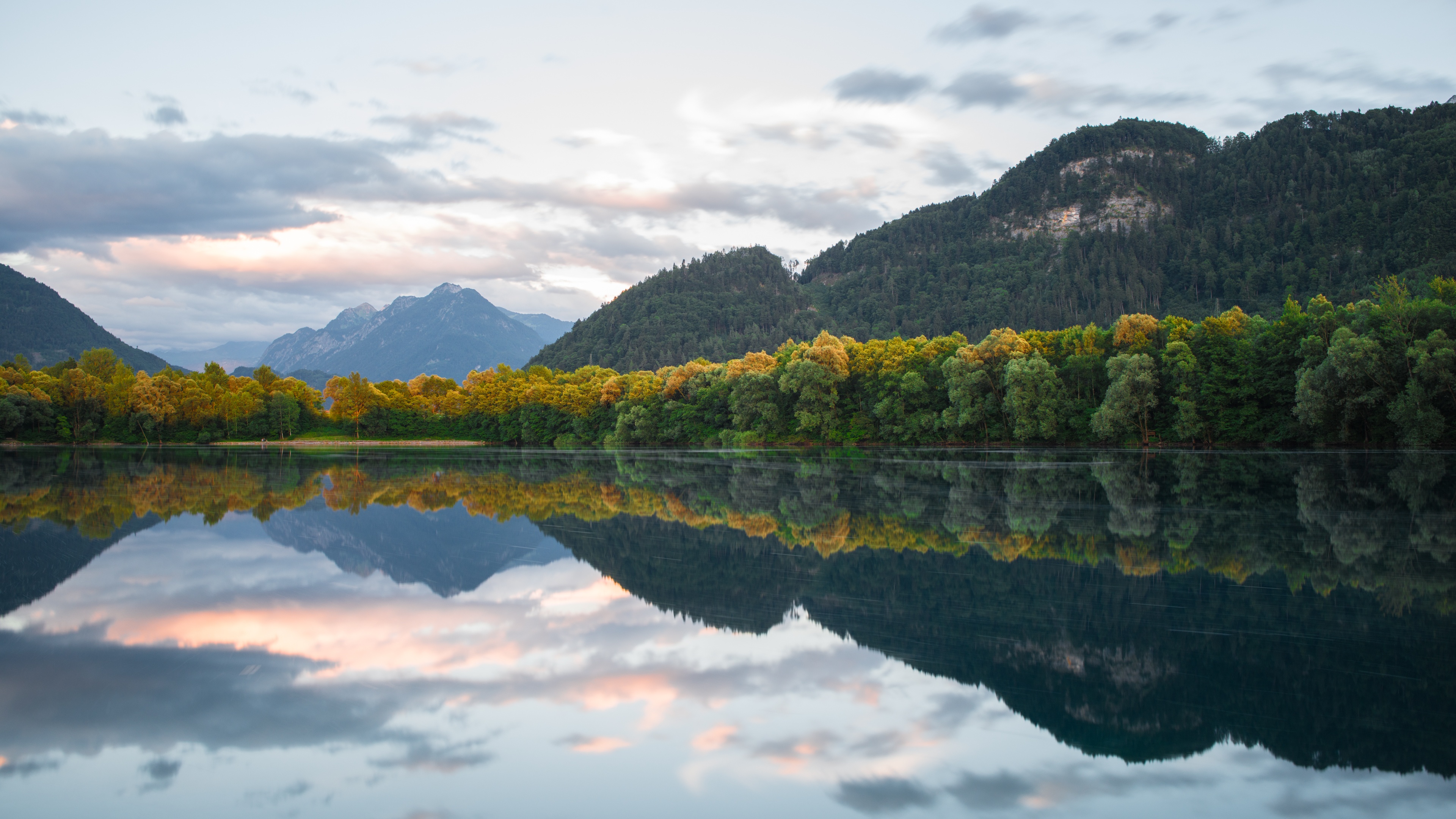 Lake Water Trees Reflection 4k Wallpaper | PixieWall