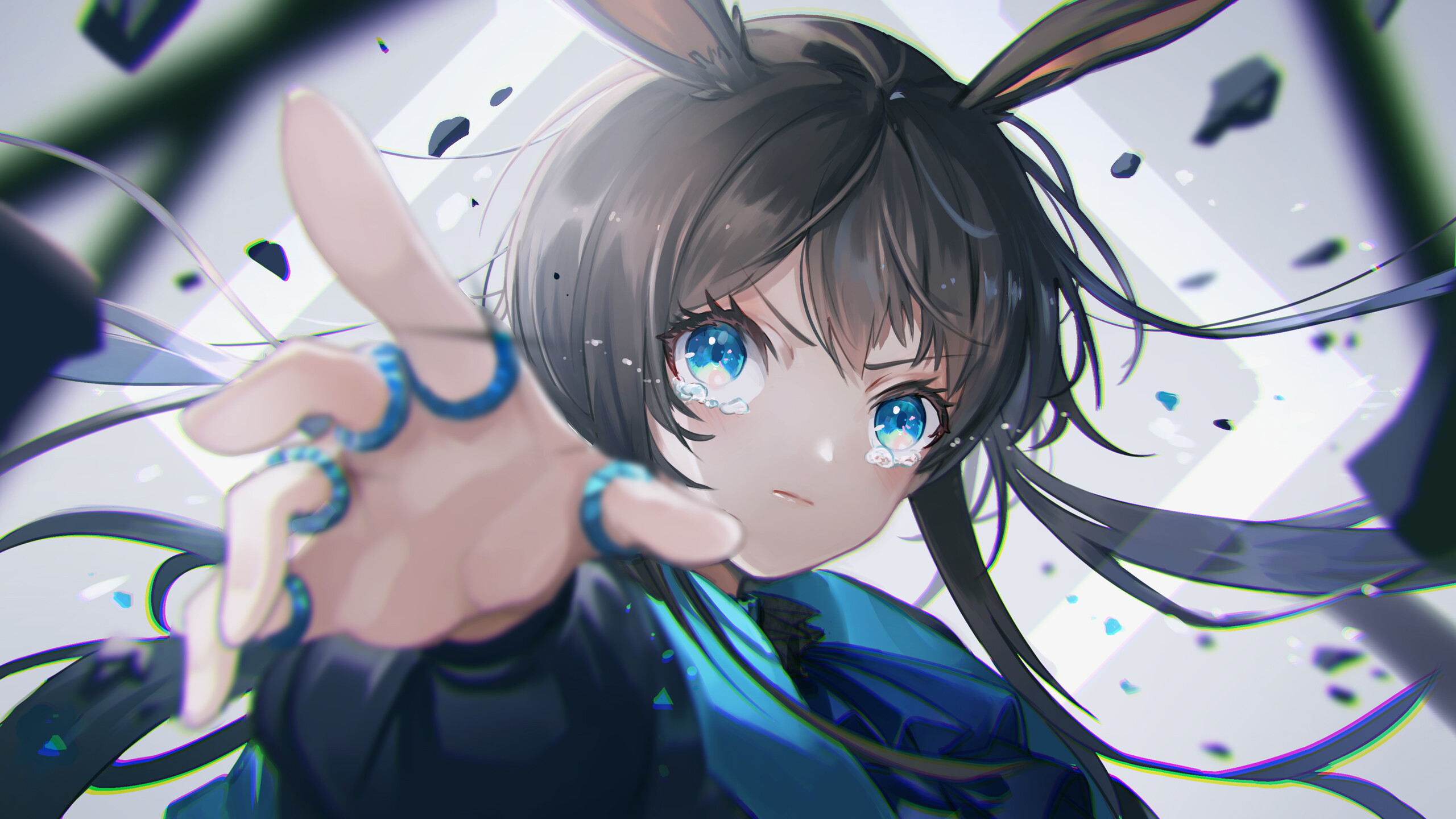 Arknights Amiya Crying Portrait 4k Wallpaper | PixieWall
