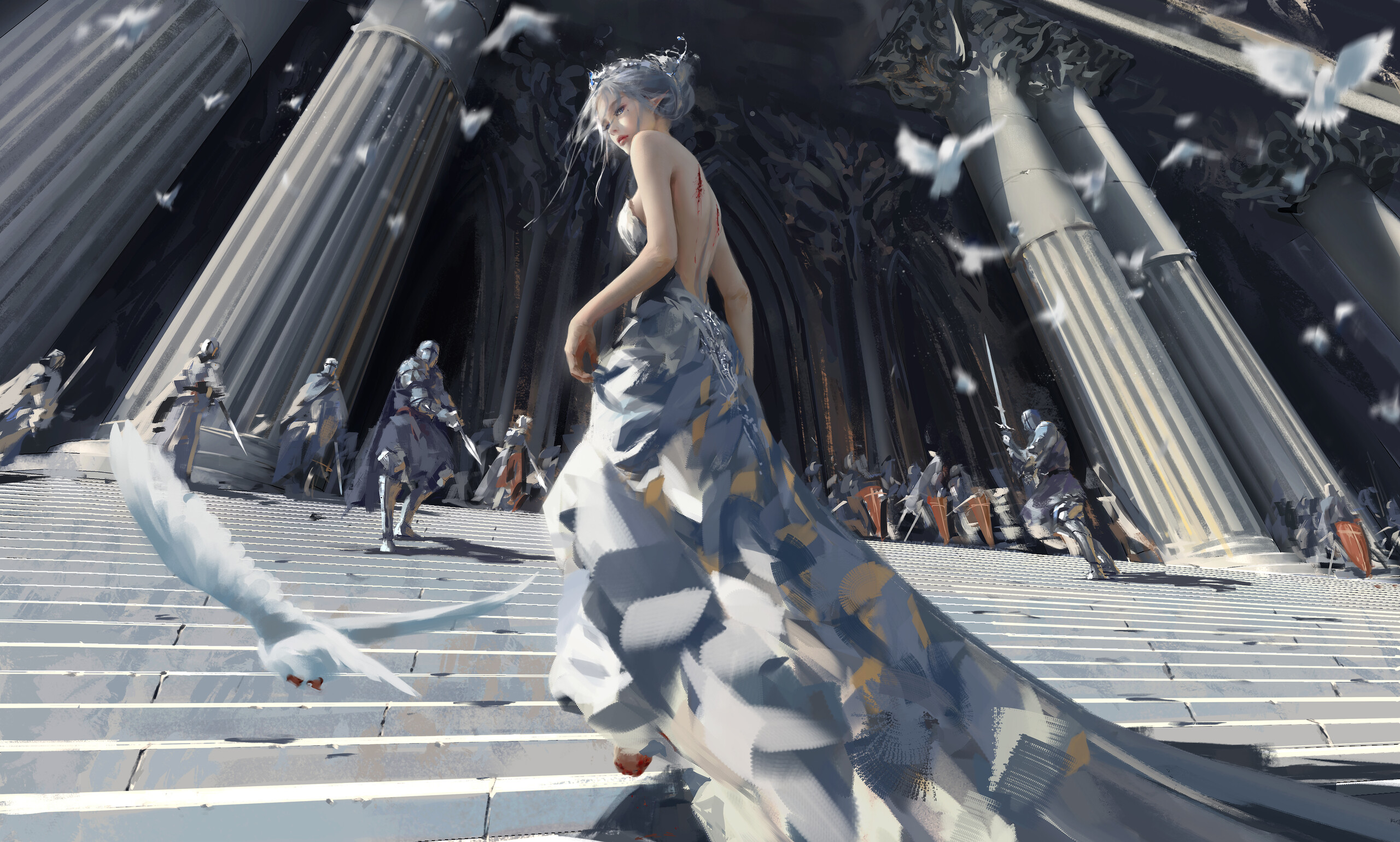 Wlop Princess Elf Knight Wlop 4k Wallpaper | PixieWall