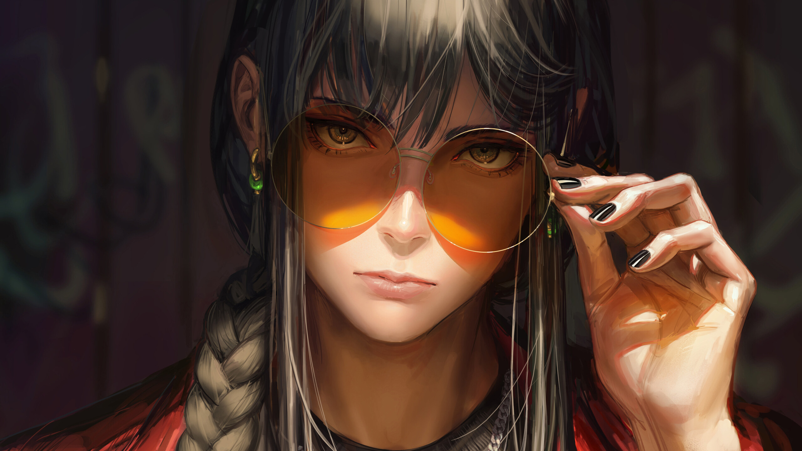 Female Portrait Sunglasses Guweiz 4k Wallpaper | PixieWall