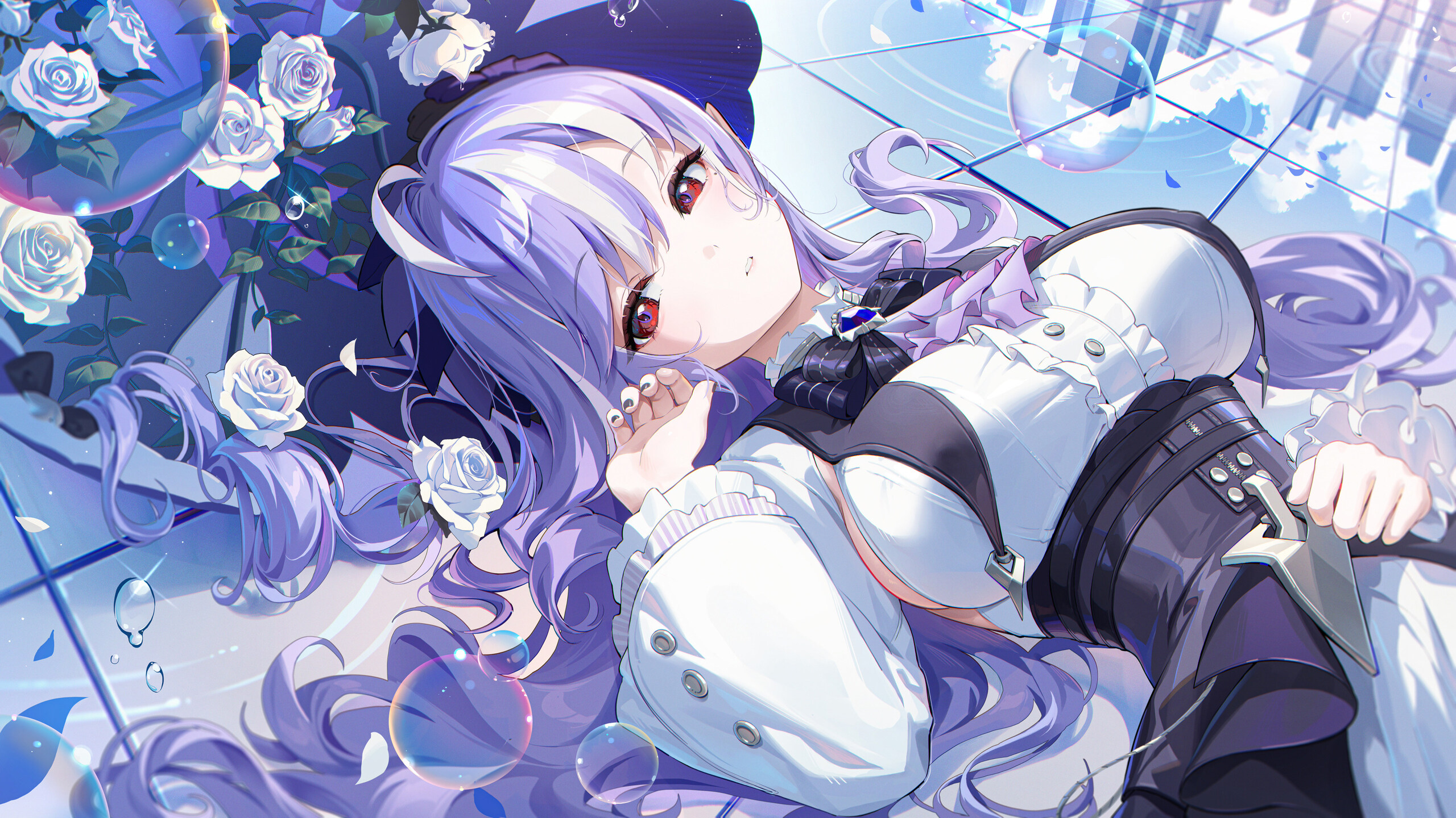 Vivian Zenless Zone Zero Bubbles 4k Wallpaper | PixieWall