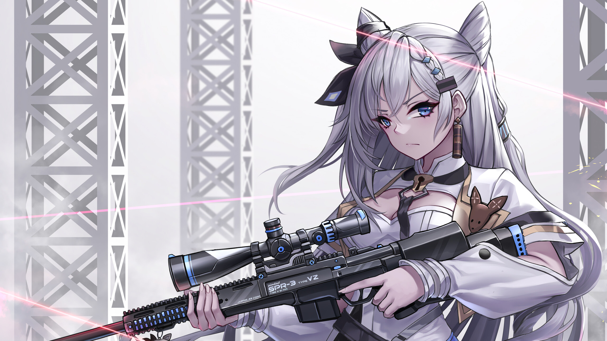 Hololive Indonesia Vestia Zeta Sniper 4k Wallpaper | PixieWall