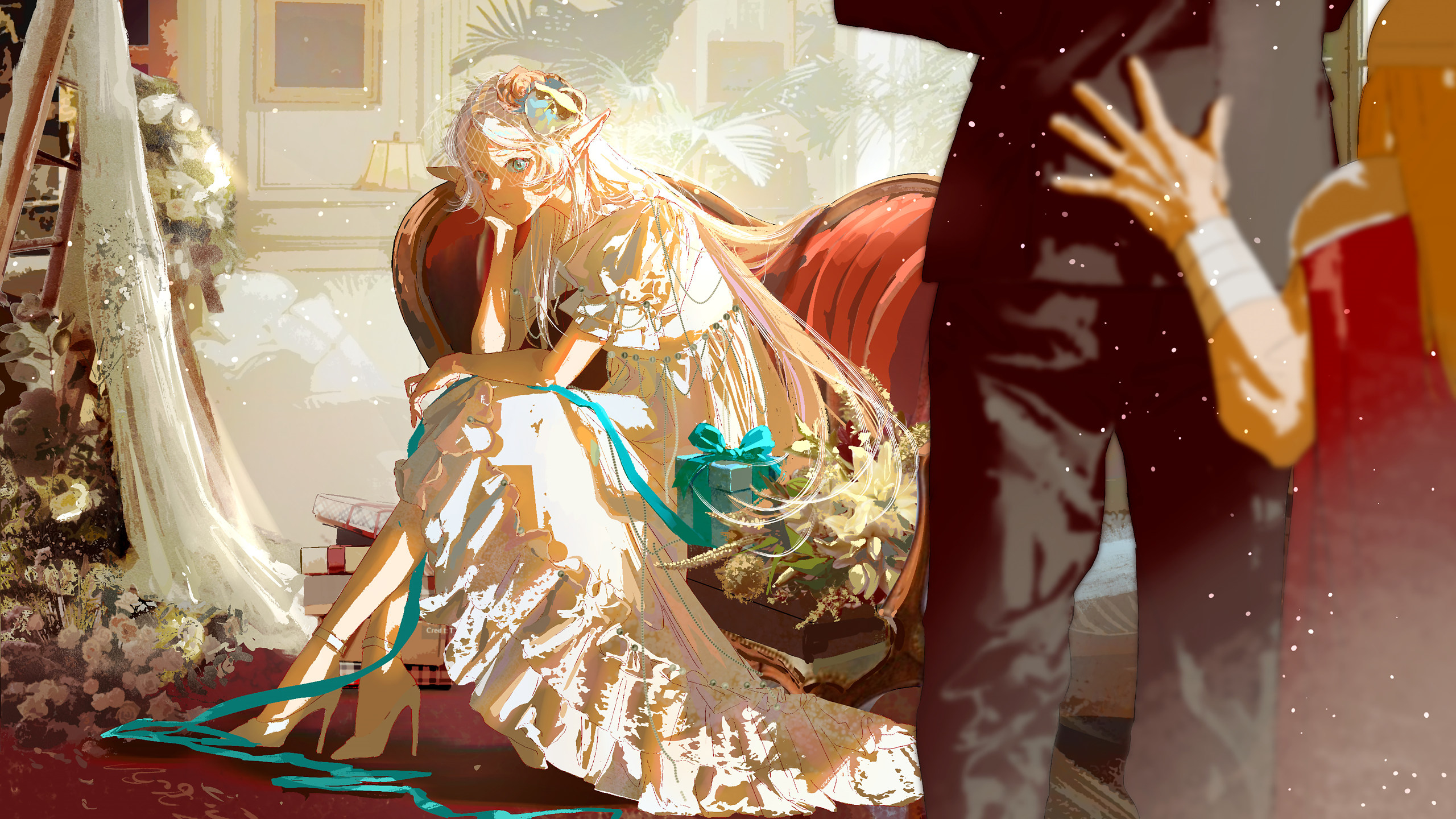 Frieren Wedding Dress Sousou No Frieren 4K & 5K Wallpaper | PixieWall