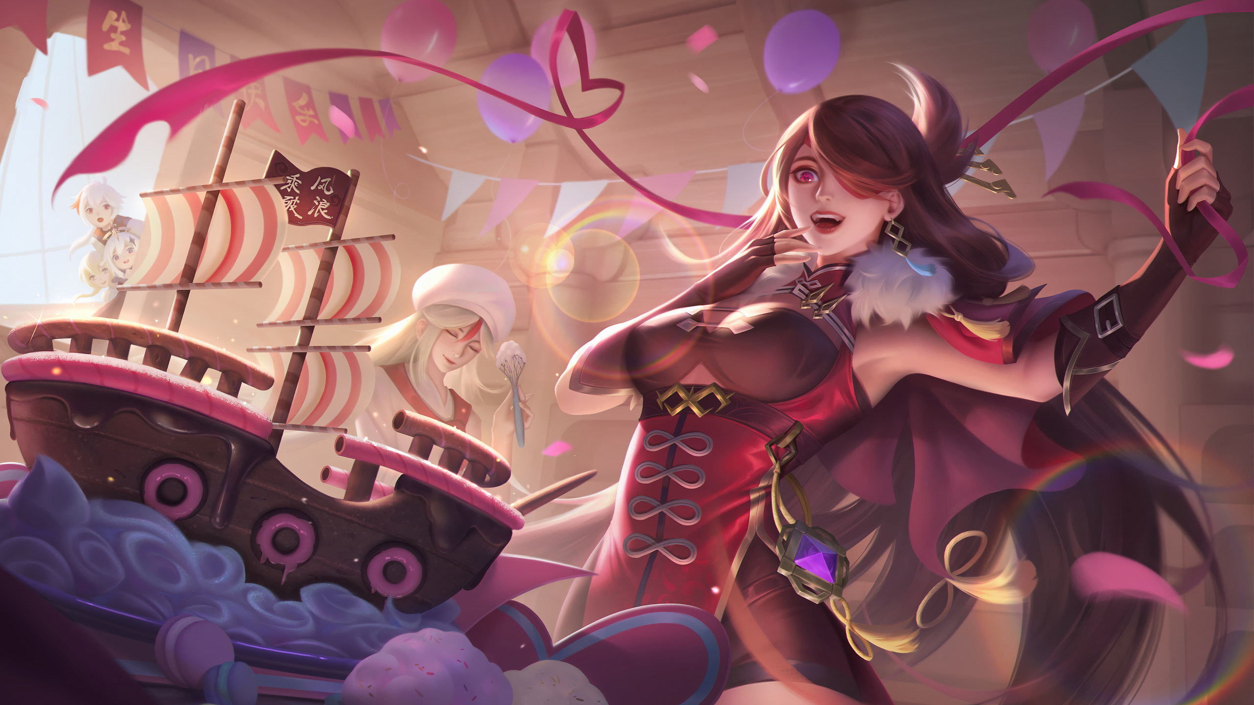 Beidou Heart Eyes Genshin Impact 4k Wallpaper | PixieWall