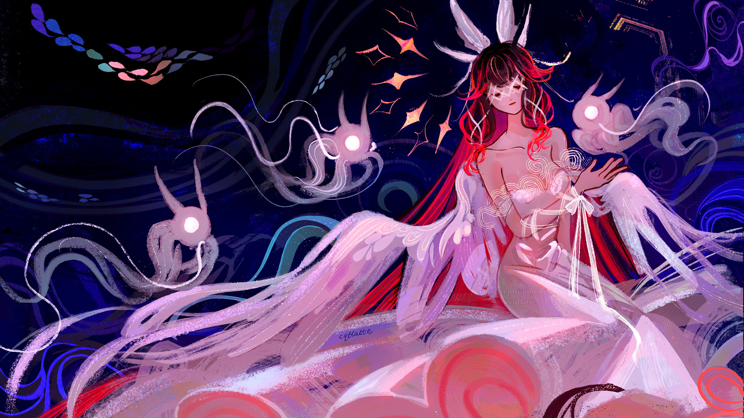 Columbina Genshin Impact Angel Wings 4k Wallpaper | PixieWall