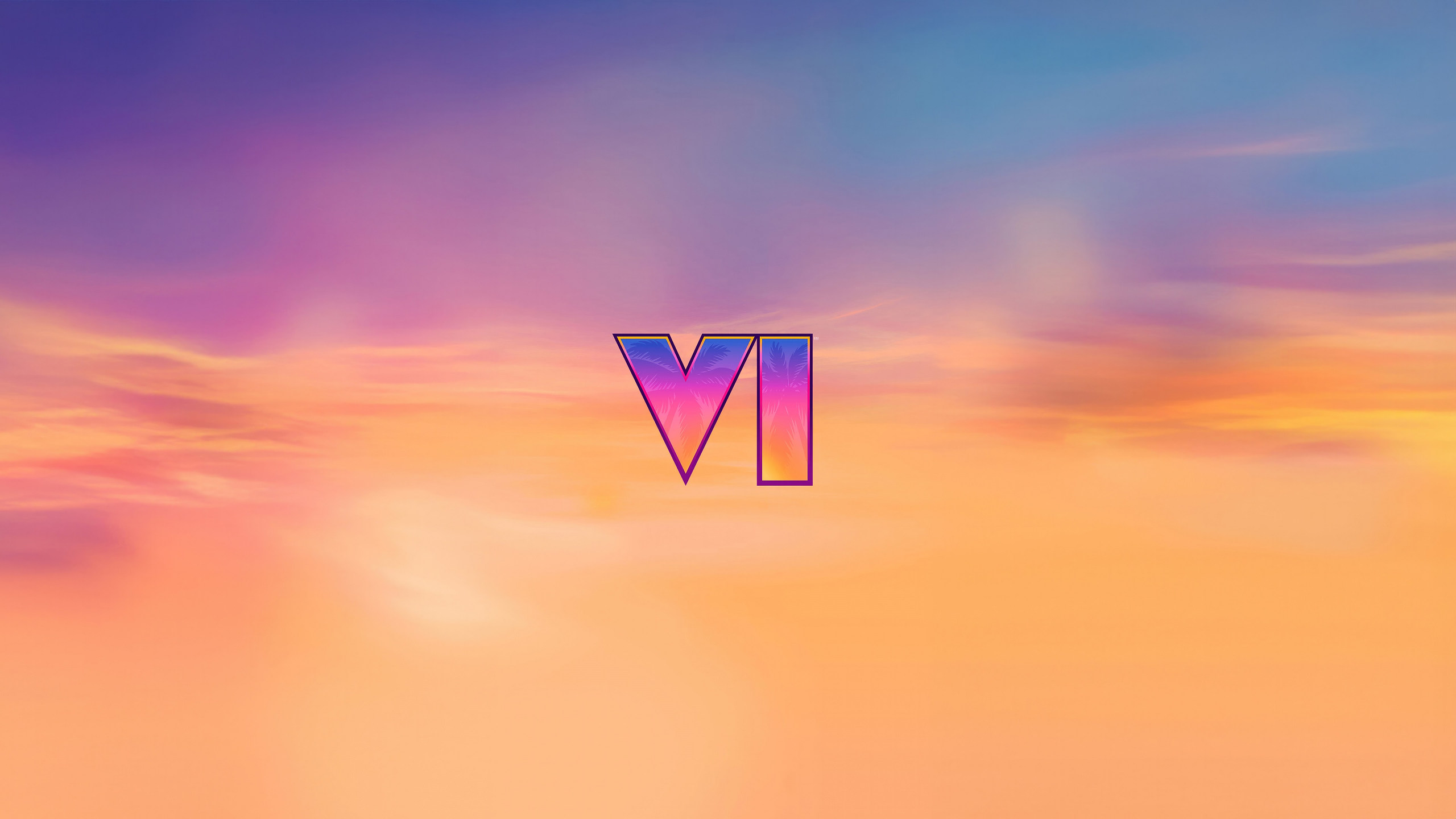 Grand Theft Auto Vi Sunset Glow Gta Logo 4k Wallpaper | PixieWall