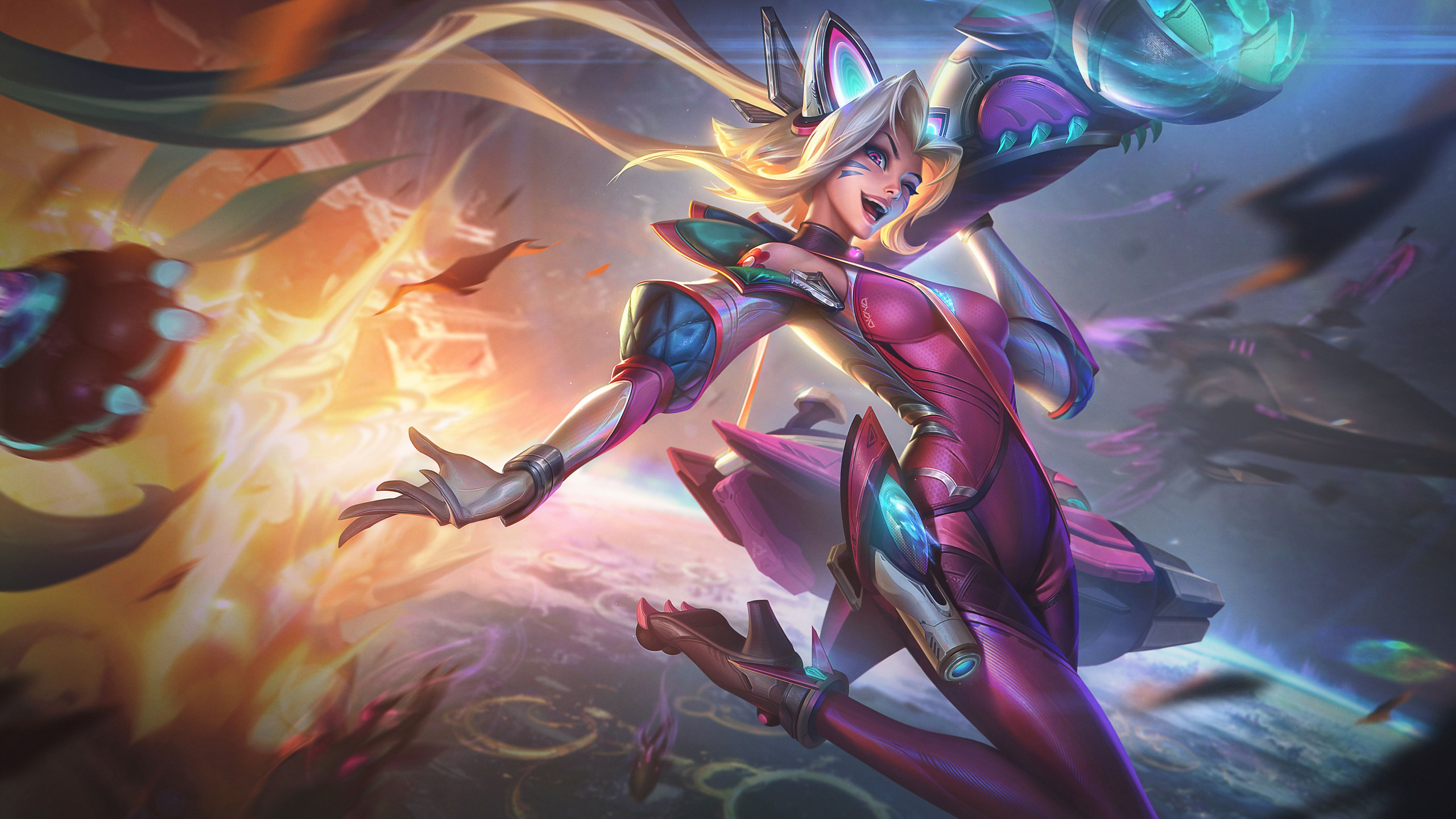 Jinx Battle Cat League Of Legends 4k Wallpaper | PixieWall