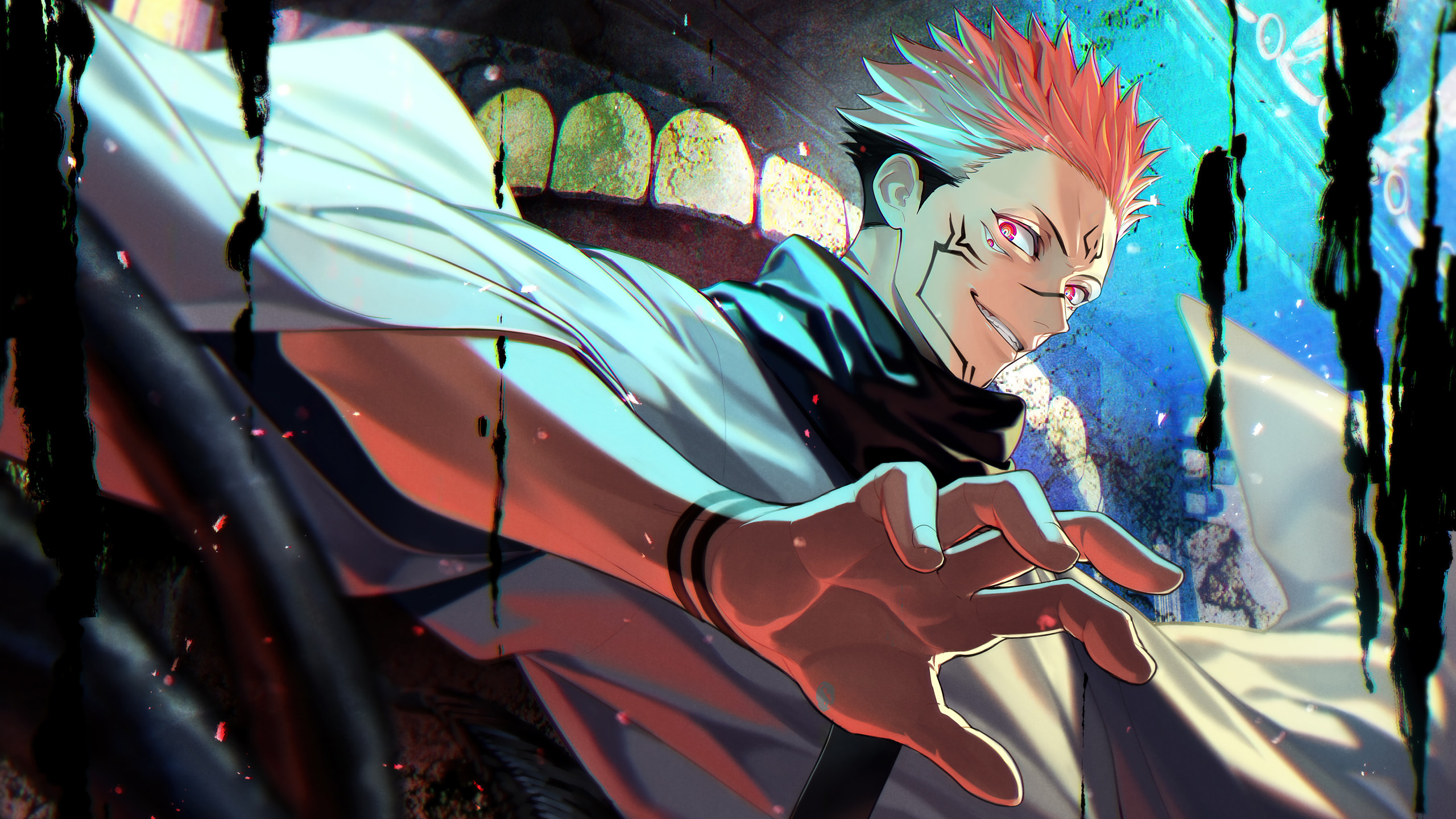 Ryomen Sukuna Evil Smiling Jujutsu Kaisen 4k Wallpaper | PixieWall