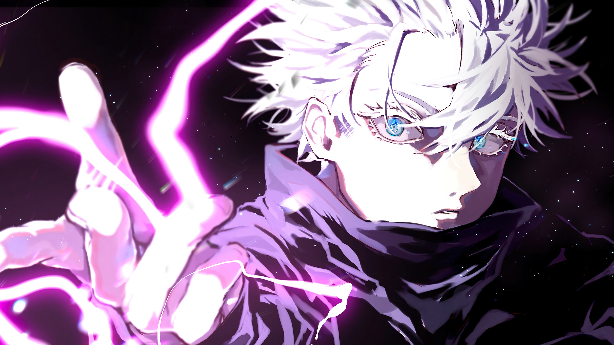 Gojo Satoru Lightning Jujutsu Kaisen 4k Wallpaper | PixieWall