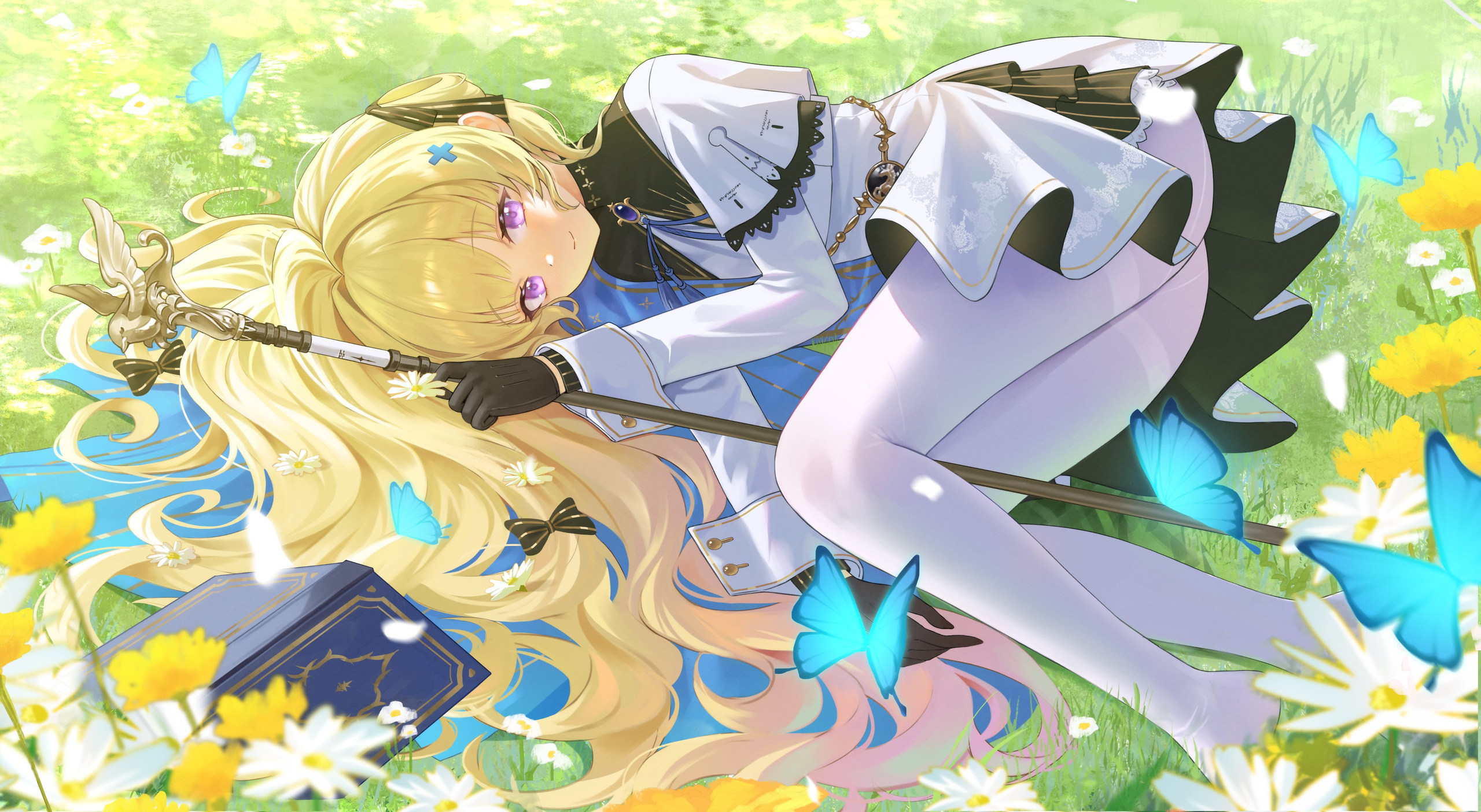 Phoebe Flower Field Wuthering Waves 4k Wallpaper | PixieWall