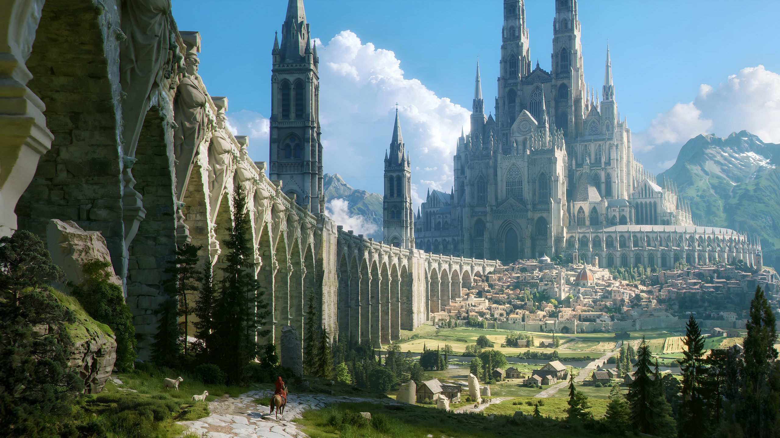 Fantasy Art Castle Architecture 4k Wallpaper | PixieWall