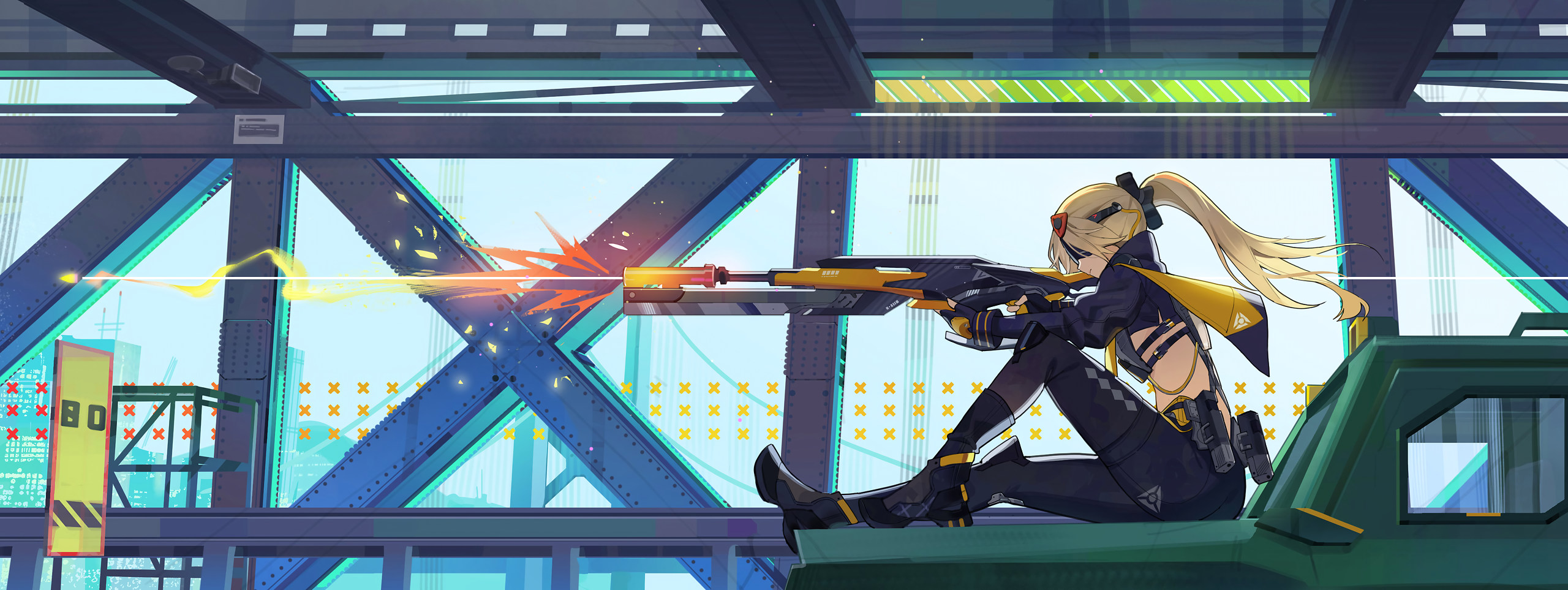 Trigger Zenless Zone Zero Sniper 8k Ultrawide Wallpaper | PixieWall