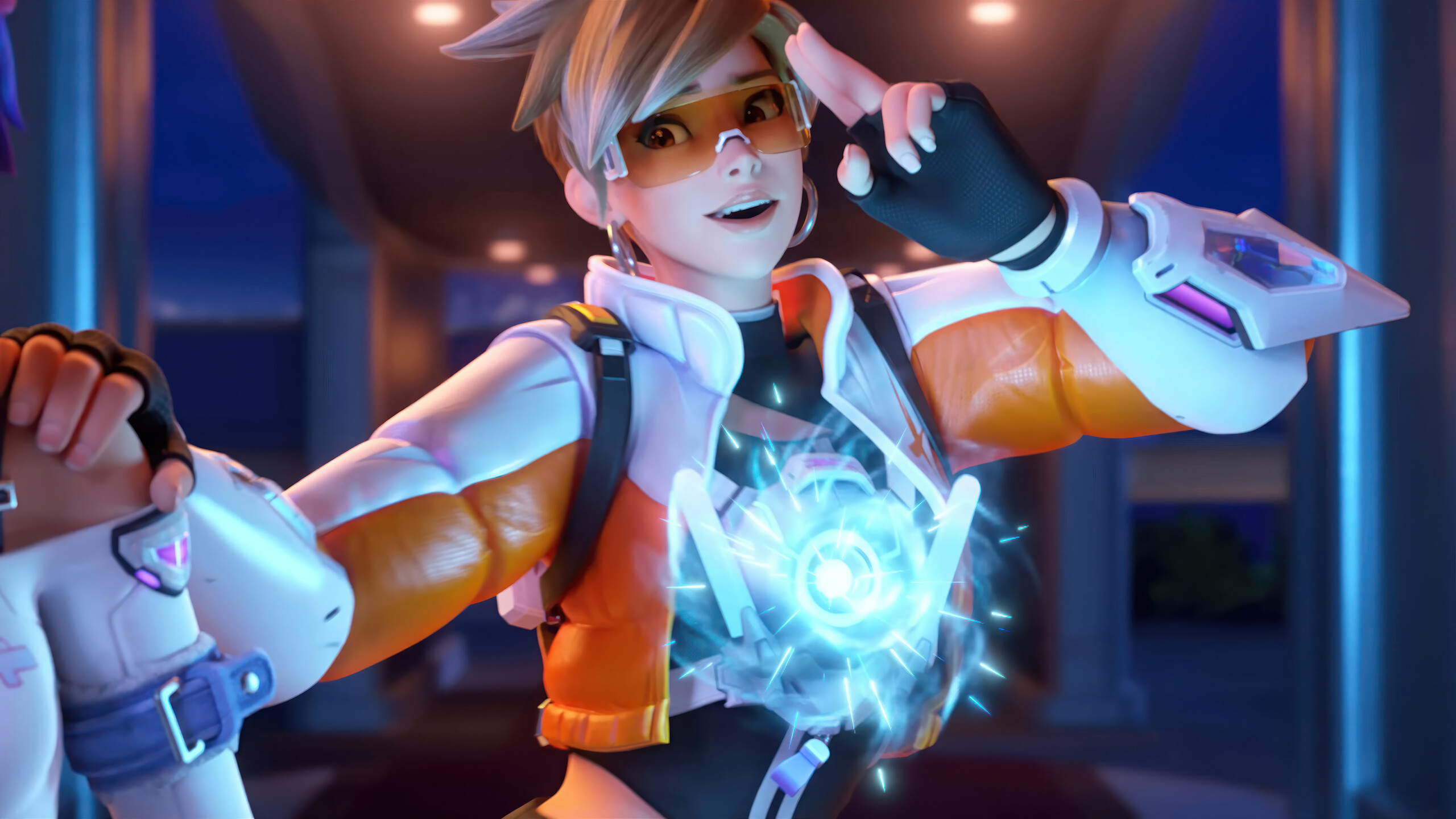 Overwatch Tracer Smiling 4k Wallpaper | PixieWall