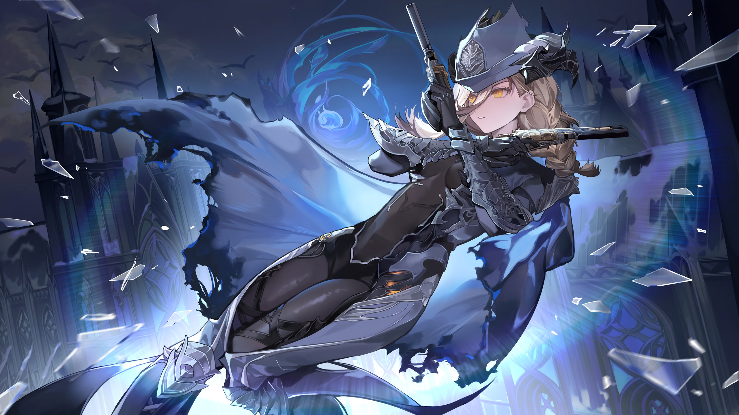 Lynn Duet Night Abyss Dual Wielding 4K & 5K Wallpaper | PixieWall