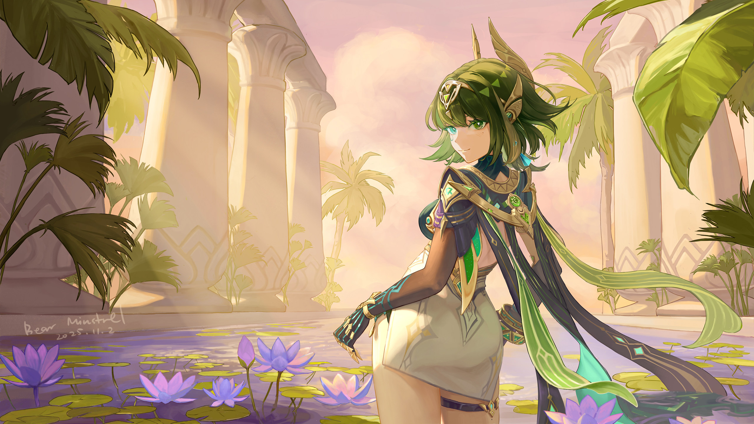 Nefer Genshin Impact Voynich Guild 4k Wallpaper | PixieWall