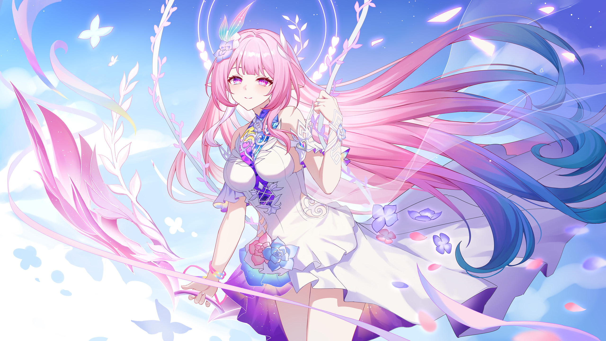 Cyrene Honkai Star Rail Holding Bow 4K & 5K Wallpaper | PixieWall