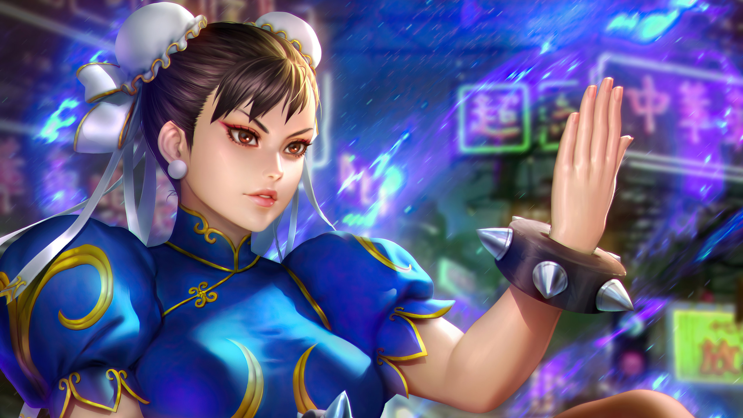 Chun Li Street Fighter Chinese Clothes 4k Wallpaper | PixieWall