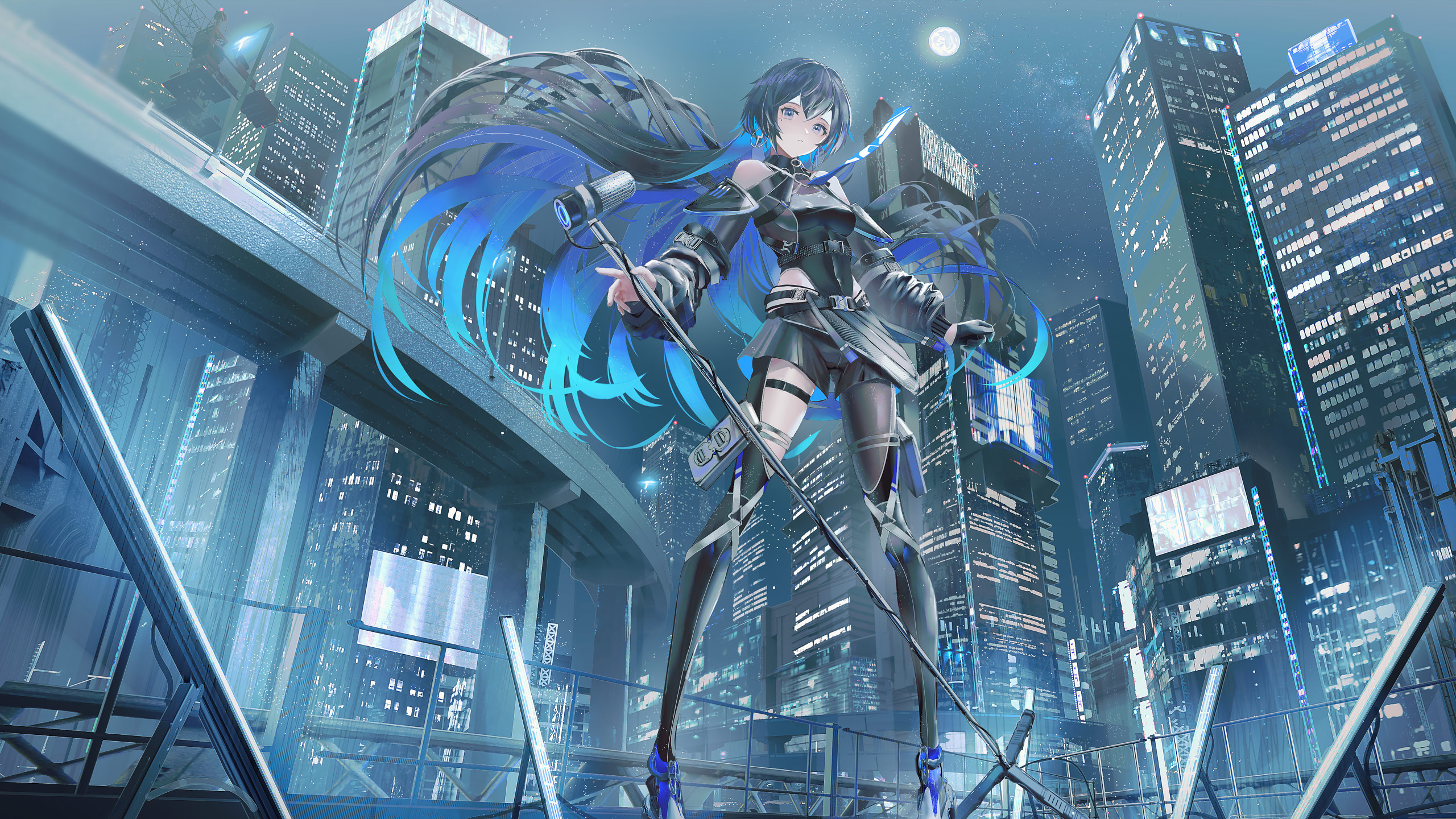 Koko Kamitsubaki Studio Cityscape 4k Wallpaper | PixieWall