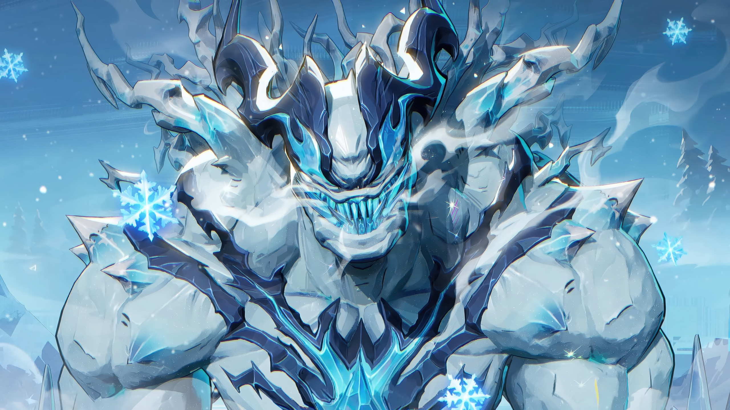 White Venom Marvel Rivals Mvp Snow 4k Wallpaper | PixieWall
