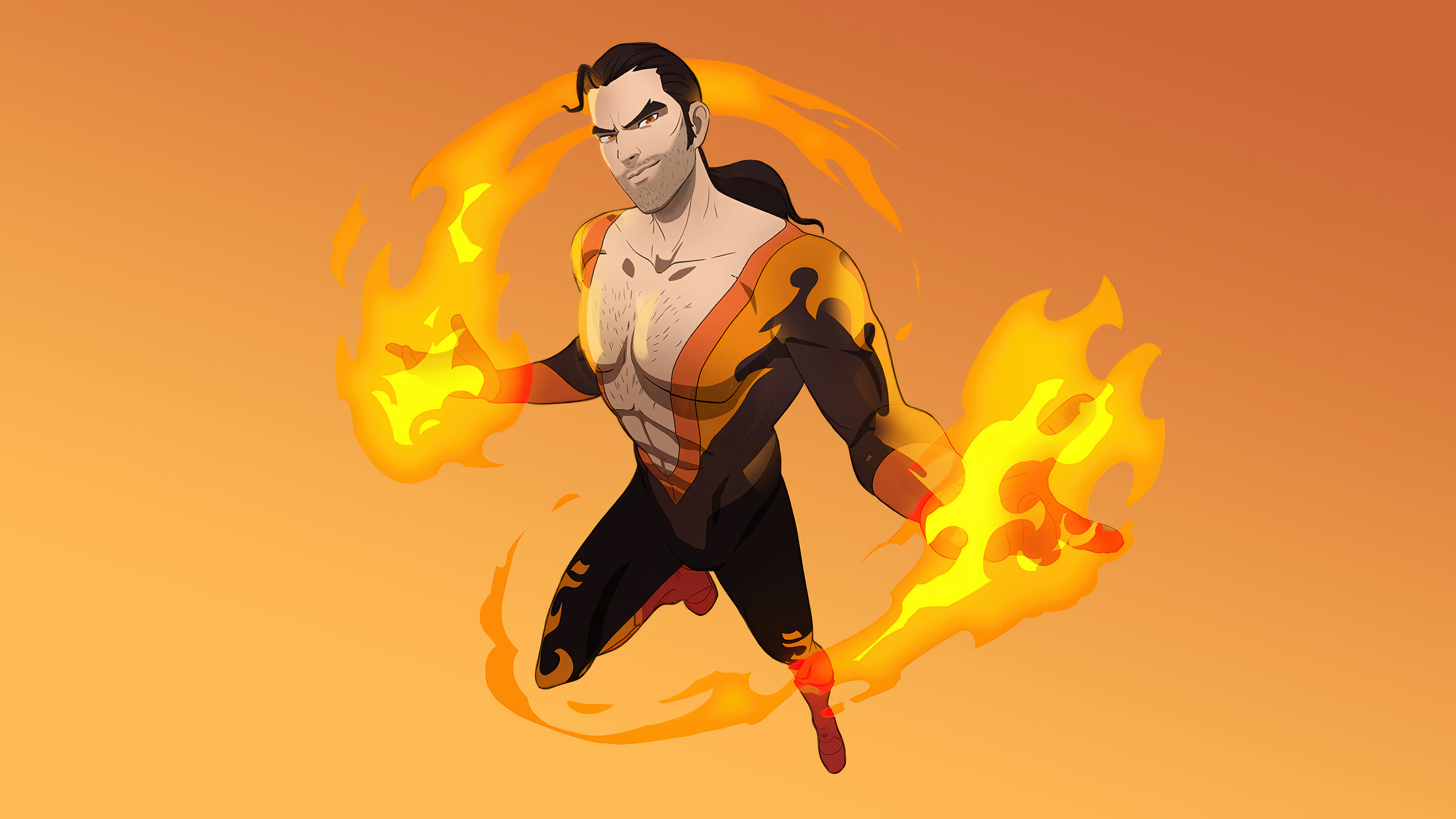 Dispatch Game Flambae Superhero 4k Wallpaper | PixieWall