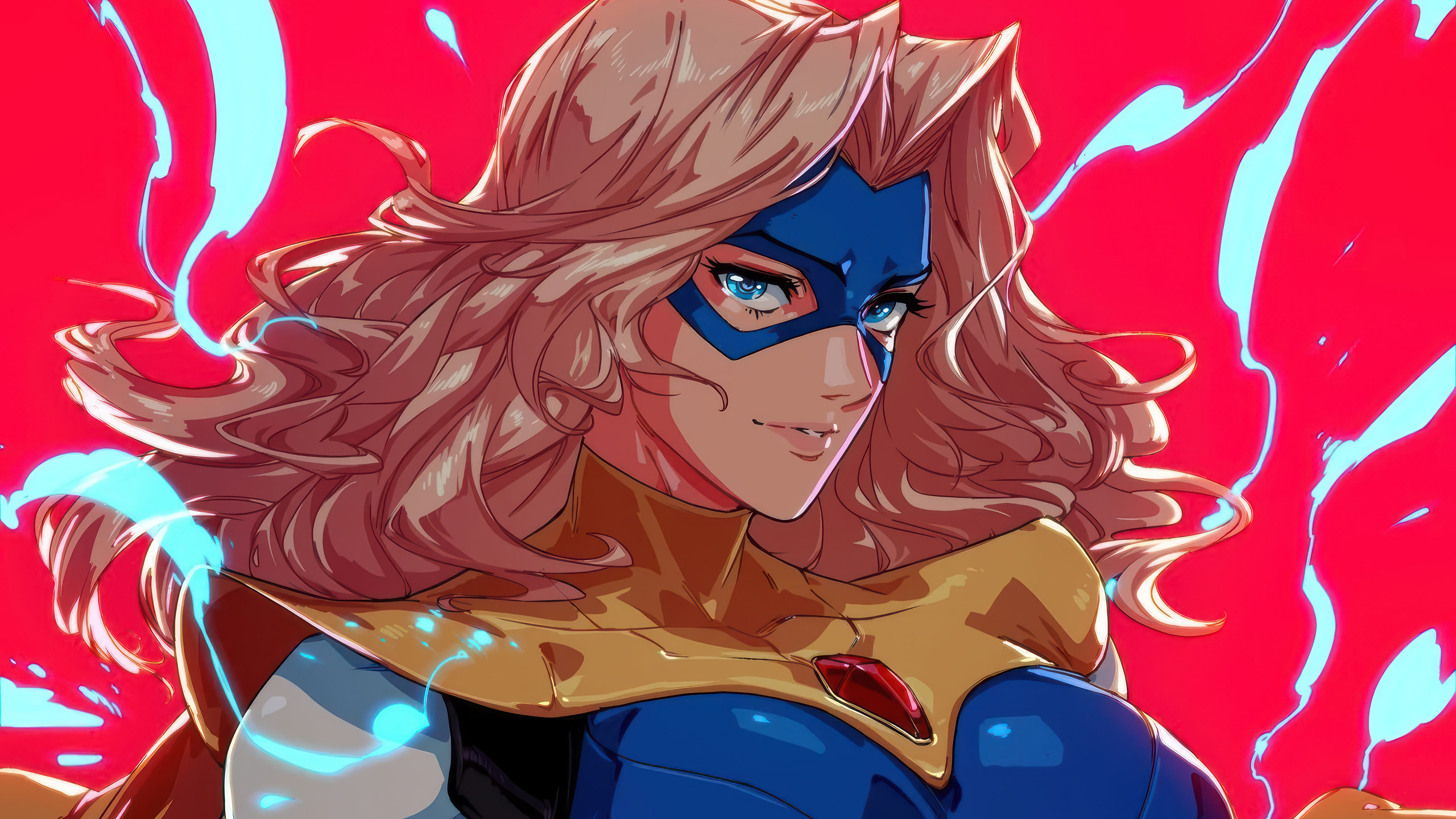 Blonde Blazer Superheroine Dispatch 4k Wallpaper | PixieWall