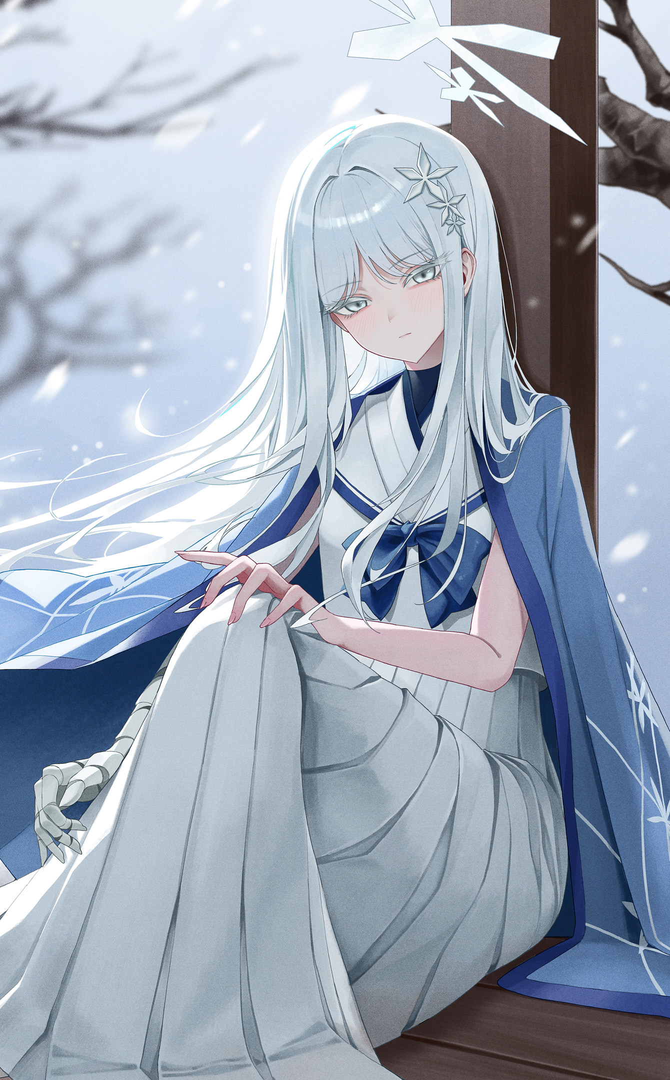 Nagusa Blue Archive Sailor Uniform Phone Wallpaper | PixieWall