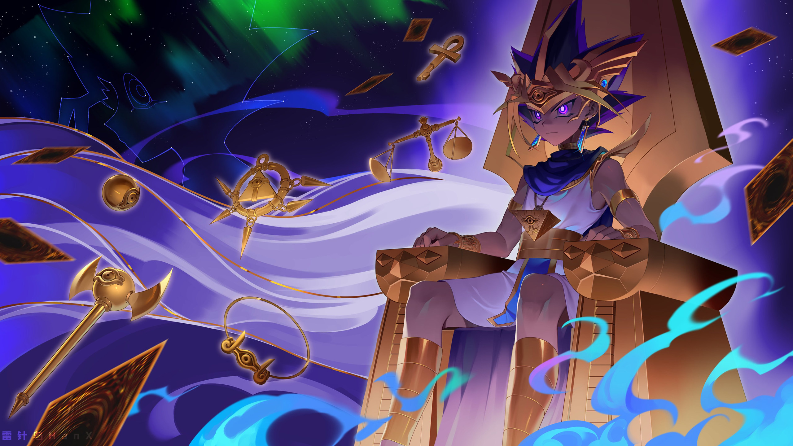 Muto Yugi Atem Yu-Gi-Oh! Duel Monster 4k Wallpaper | PixieWall